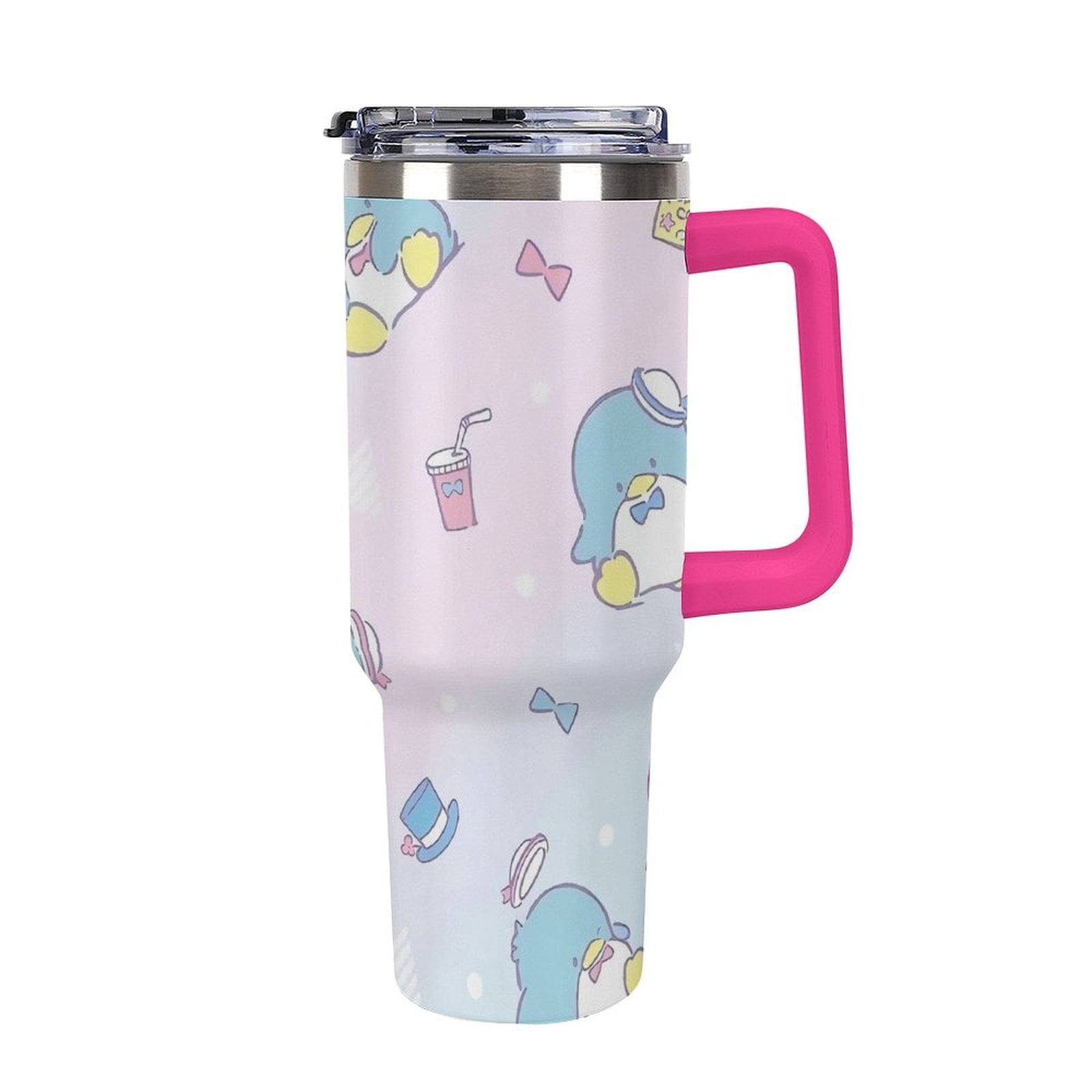 Tuxedosam Car Cup Stainless Steel Thermos Cup with Handle 40oz ...