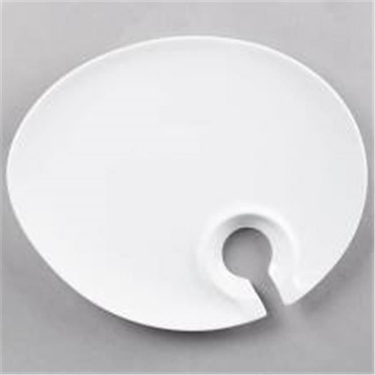 Tuxton GZP-650 10 in. Wine & Appetizer Plate-Porcelain White - Walmart.com
