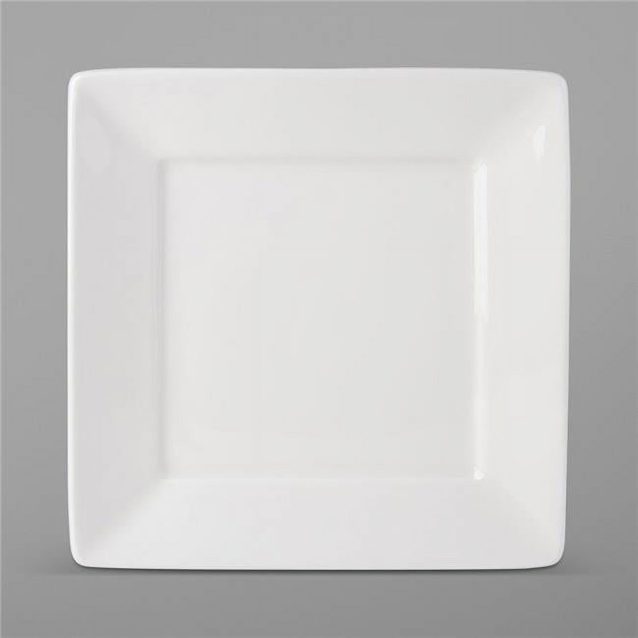 Tuxton 8.5 in. Pearl White Square Plate - Walmart.com
