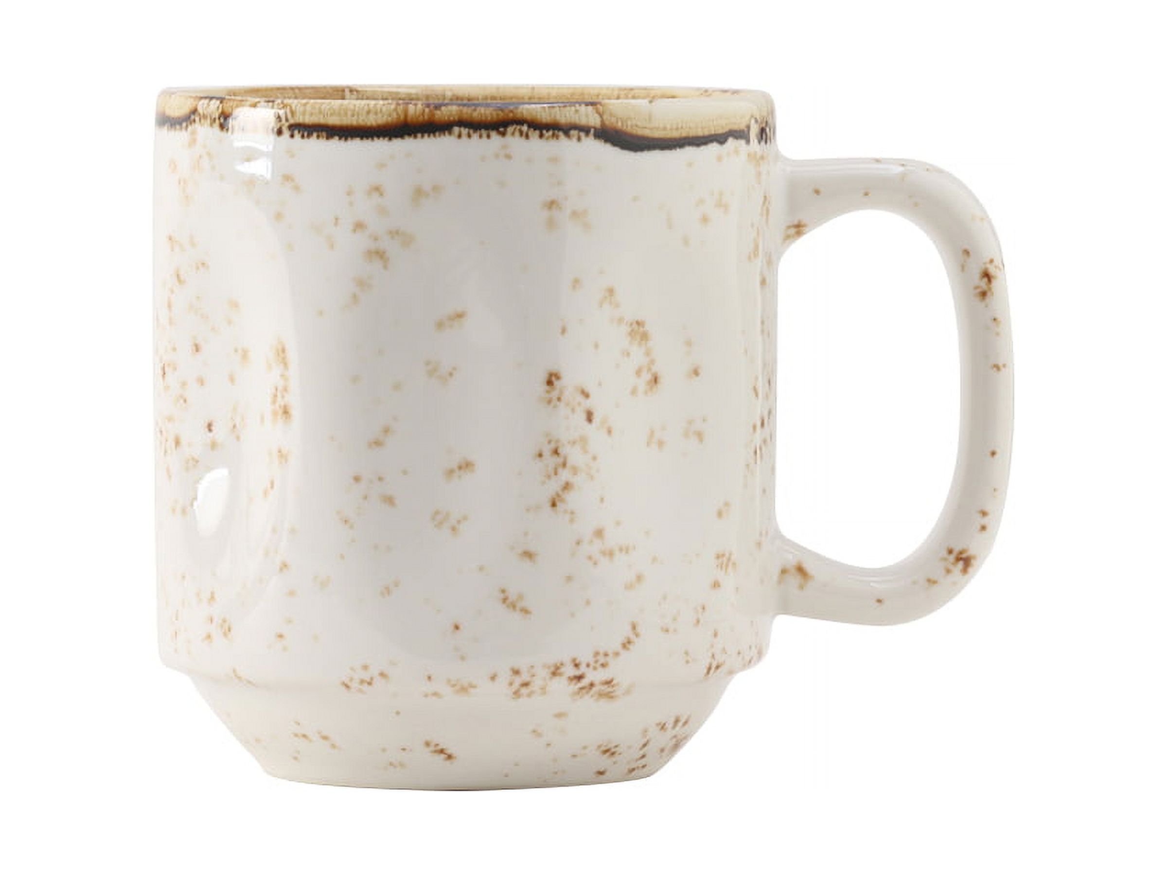 Tuxton Artisan Geode Agave White 12-Ounce Geode Stackable Yukon Mug, Pack of 24 - Walmart.com