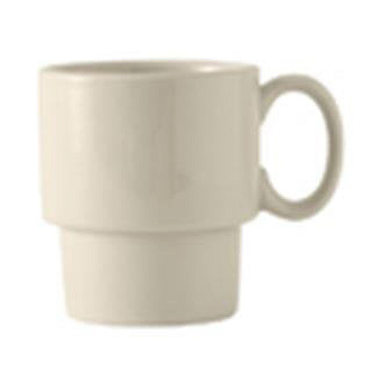 Tuxton BPM-1003 Vitrified China Stackable Mug Porcelain White - 10 oz - 2 Dozen - Walmart.com