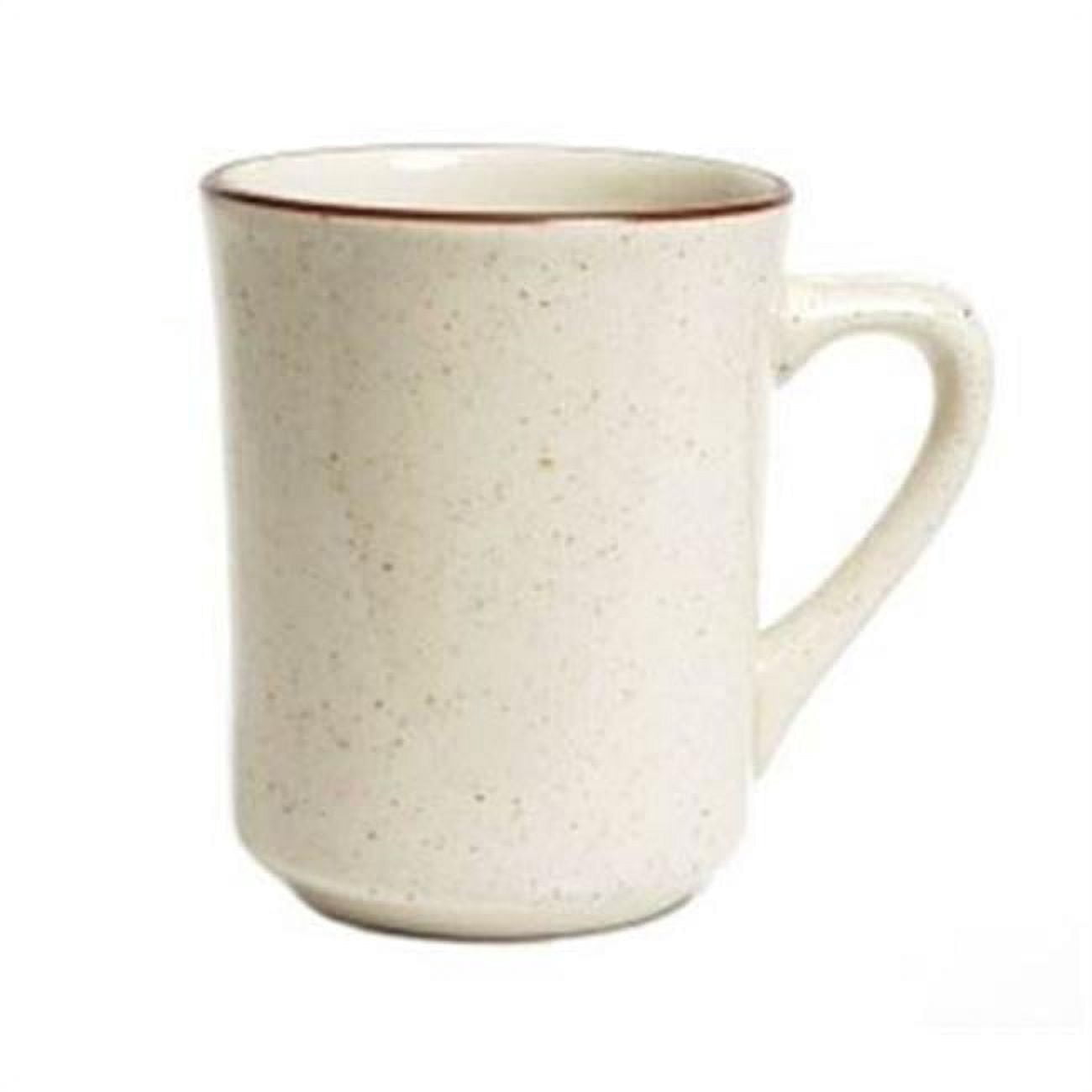 Tuxton China TBS-017 Bahamas 3 in. Narrow Rim with Brown Speckle Tiara ...