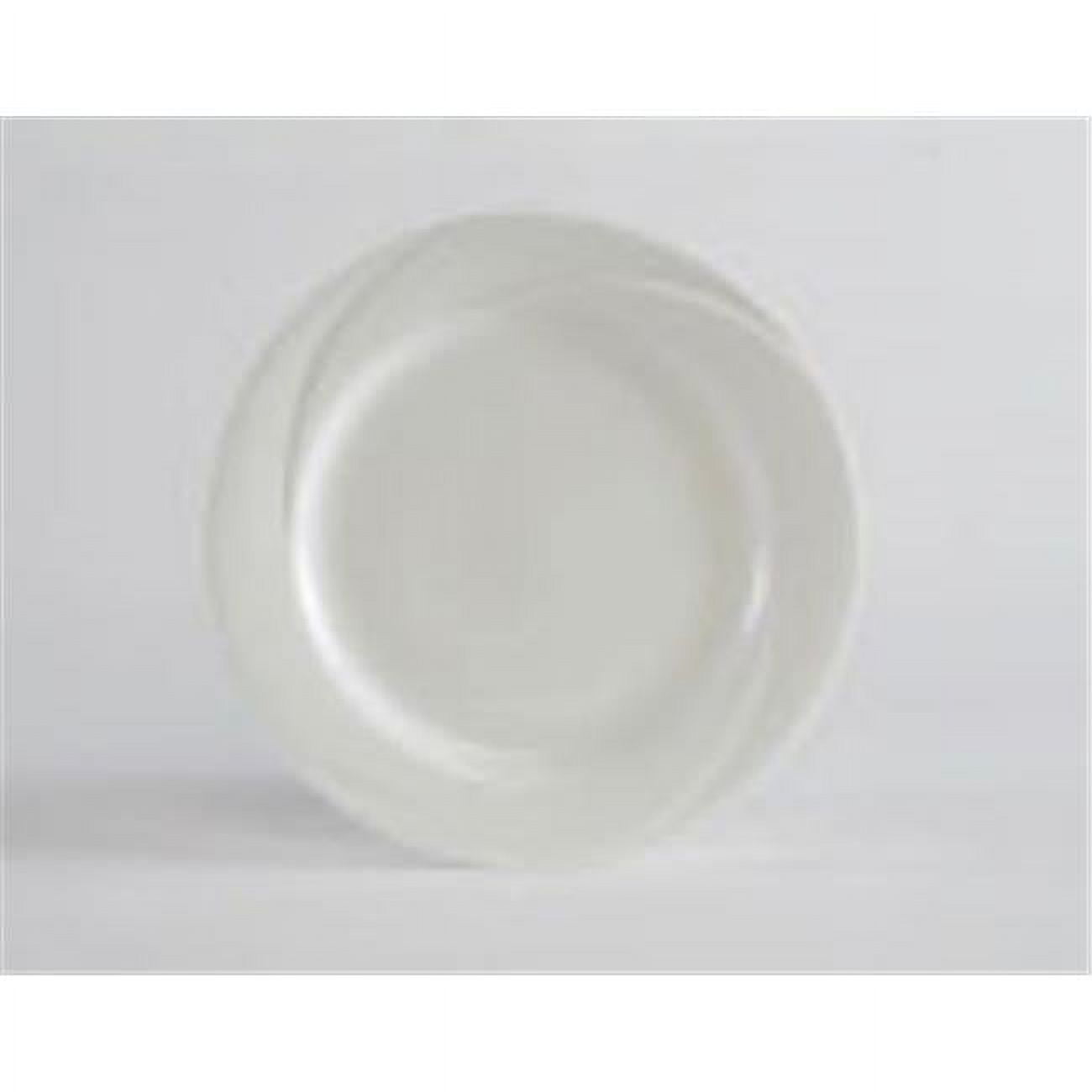 Tuxton China ASU-002 AlumaTux San Marino 6.25 in. Plate - Pearl White ...