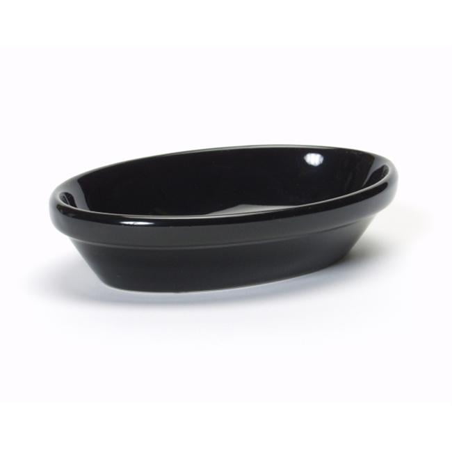 Tuxton China BBK-0803 8 oz. Oval Baker Nesting - Black - 1 Dozen - Walmart.com