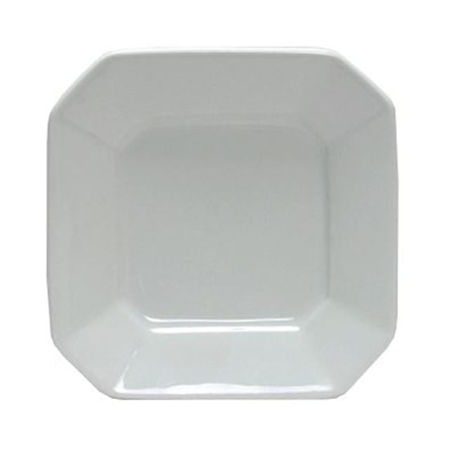Tuxton China BPH-070E 7 in. x 7 in. Octagon Plate - Porcelain White - 1 ...