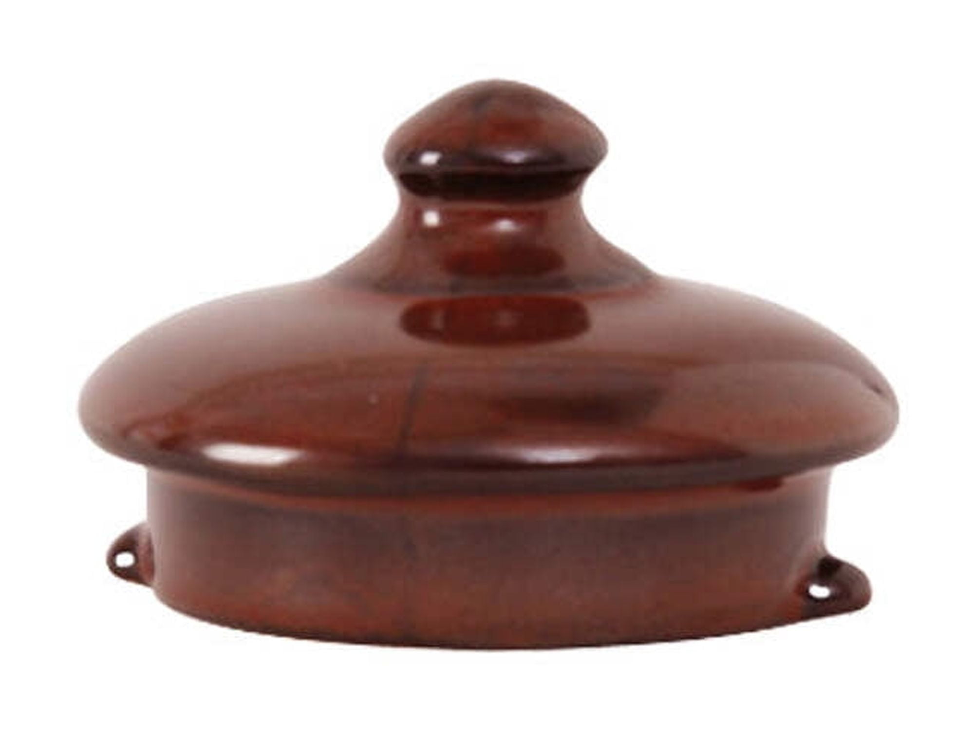 Tuxton GAR-101L Vitrified China Coffee & Tea Pot Lid Red Rock - 1 Dozen ...