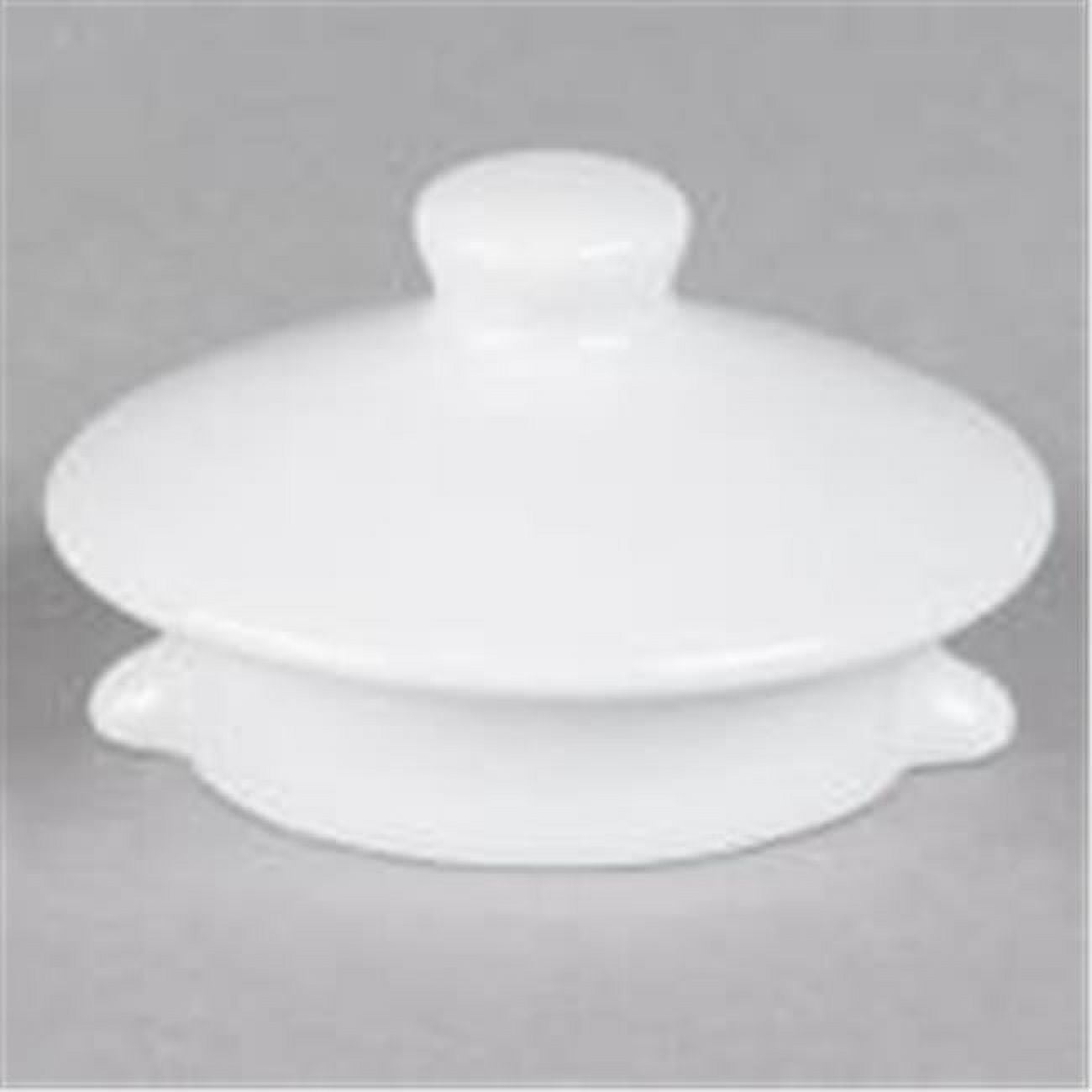 Tuxton GZP-102L Coffee with Tea Pot Lids-Porcelain White - 1 Dozen ...