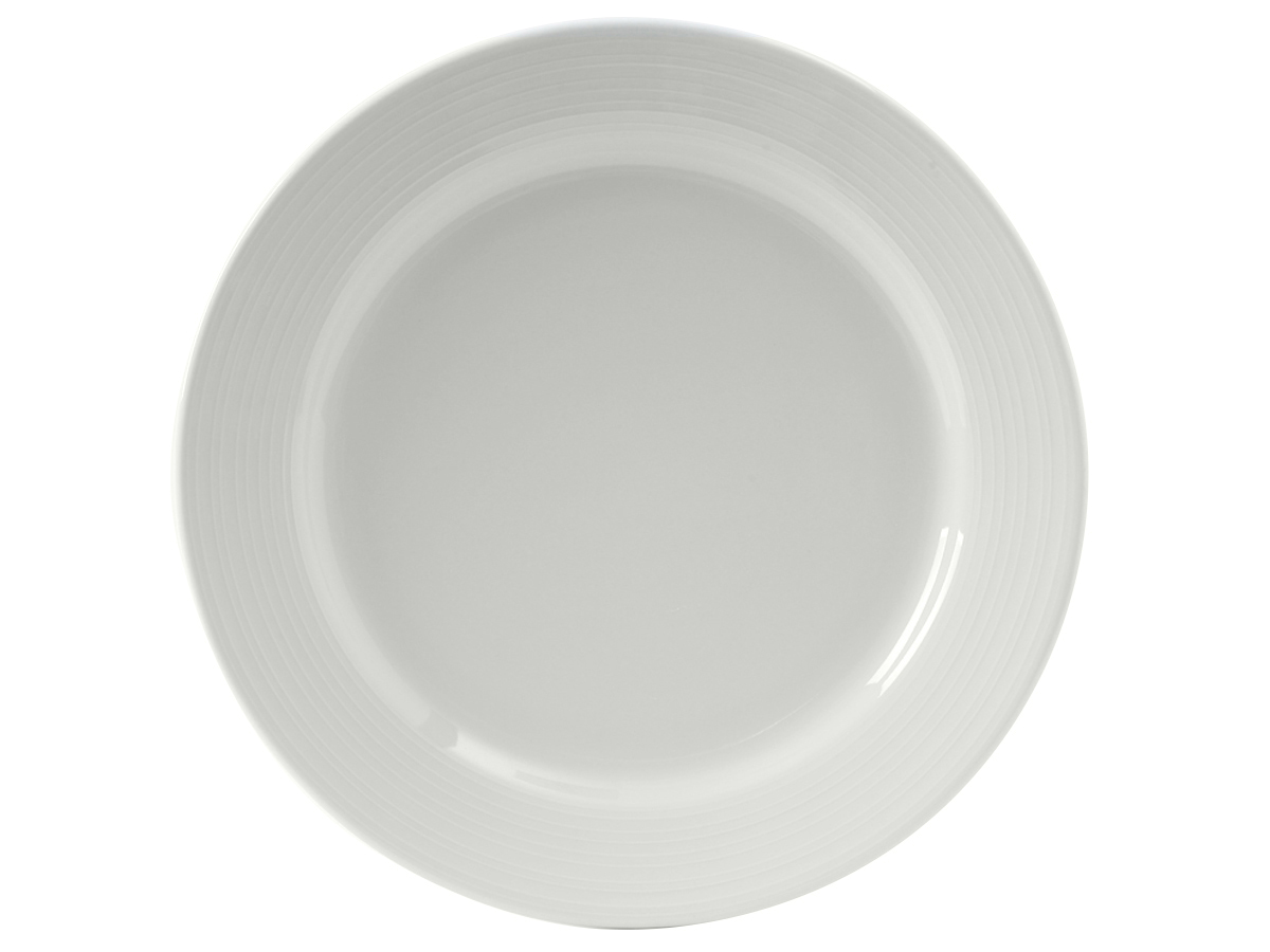Tuxton Porcelain White Embossed Plate - Walmart.com