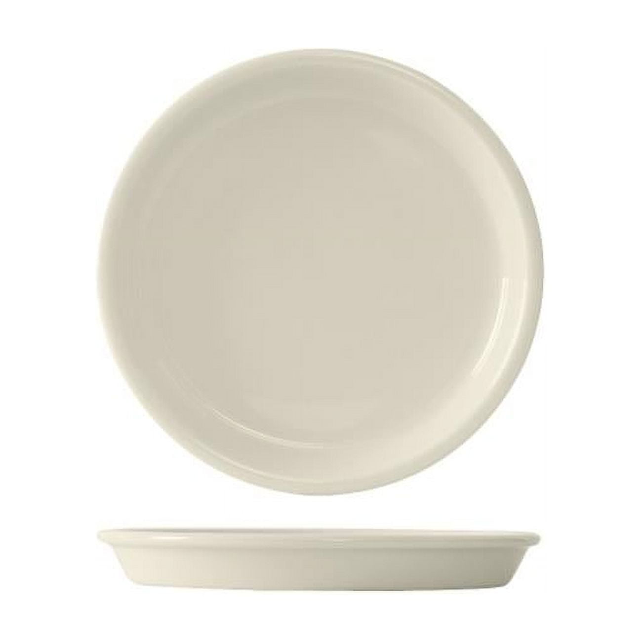 Tuxton Vitrified China Hospital Entree Plate Eggshell - 7.5 x 0.86 in. - 1 Dozen - Walmart.com