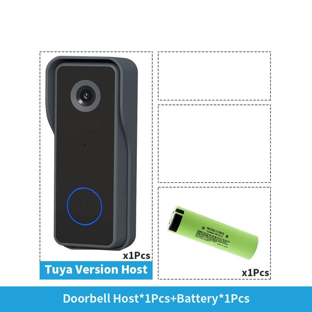 Tuya 2K Video Doorbell IP65 Outdoor Wireless IP Camera Smart Home ...