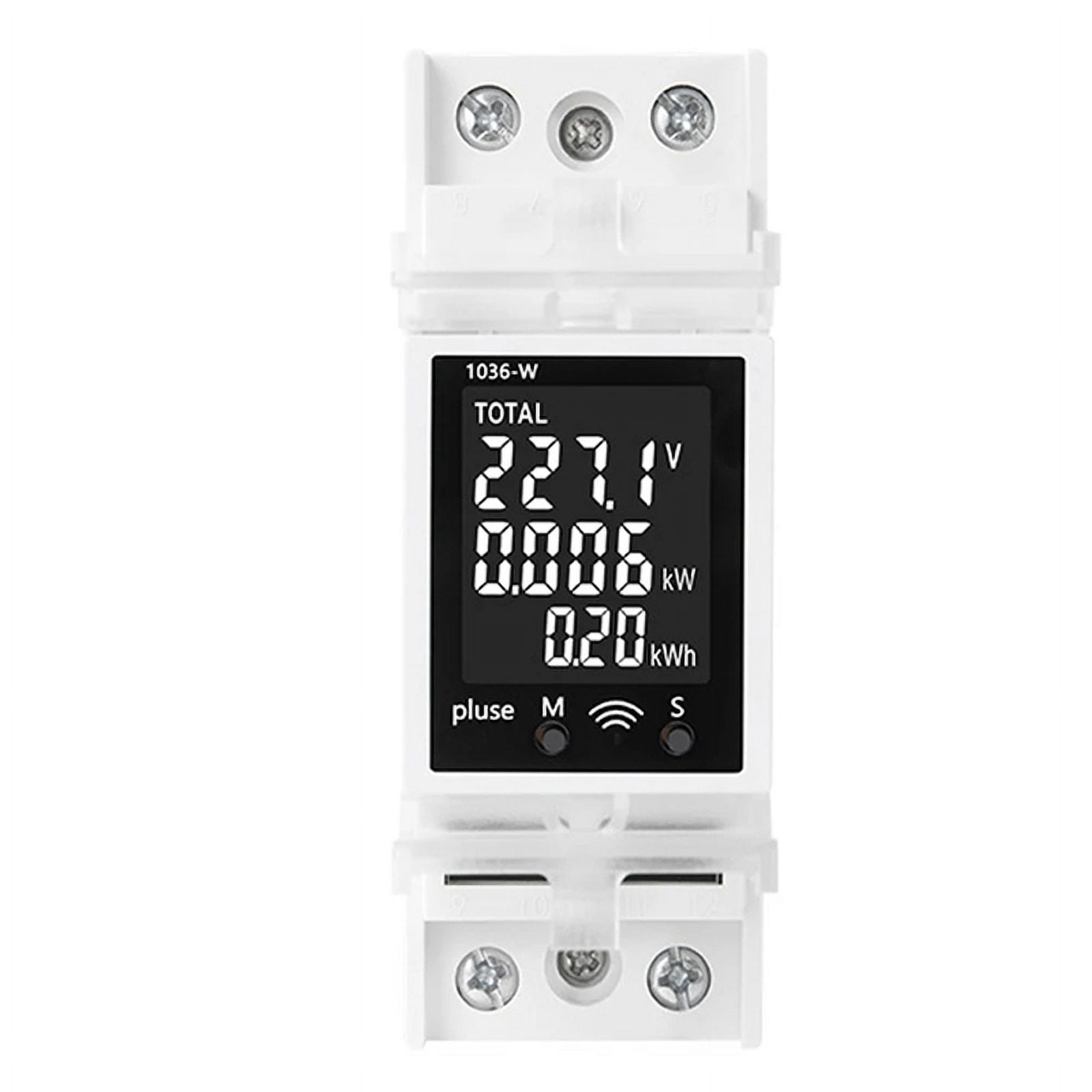Tuya AC Digital Display Current and Voltage Meter Multi-Function Rail ...
