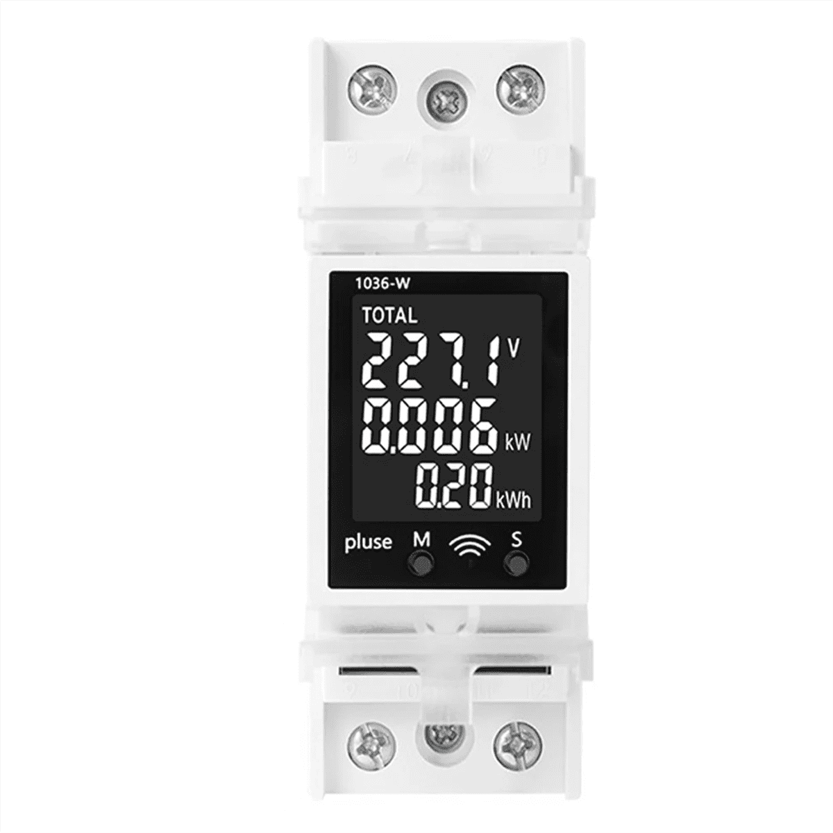 Tuya AC Digital Display Current and Voltage Meter Multi-Function Rail ...
