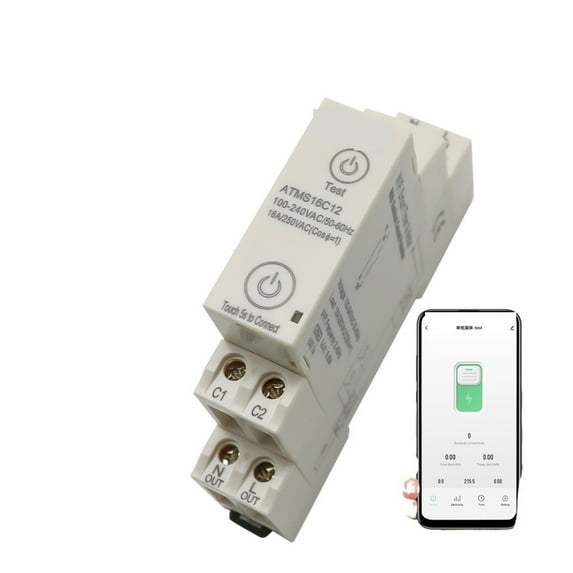 Tuya APP 1P+N AC16A Smart Circuit Breaker RCBO Timer Relay Switch ...