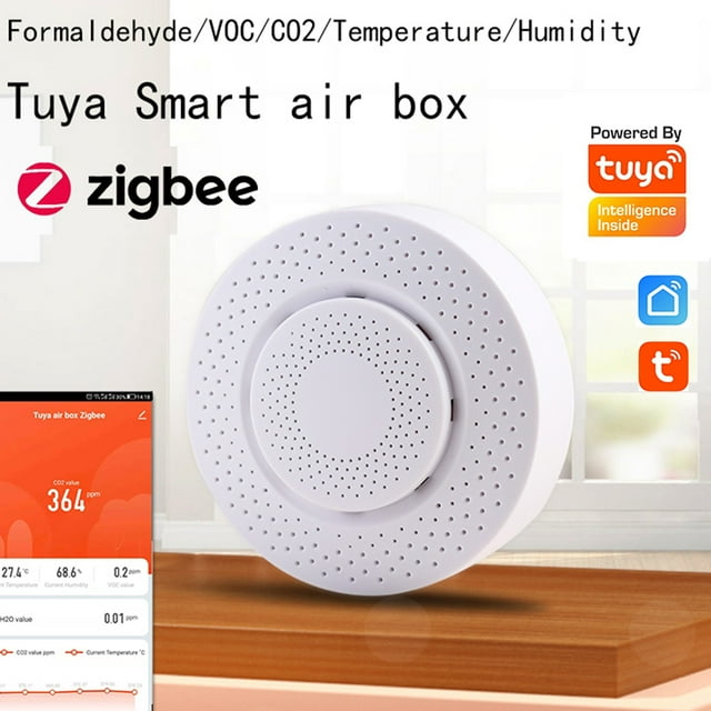 Tuya Air Box for Zigbee Formaldehyde Temperature Humidity Co2 Formaldehyde Temperature Humidity ...