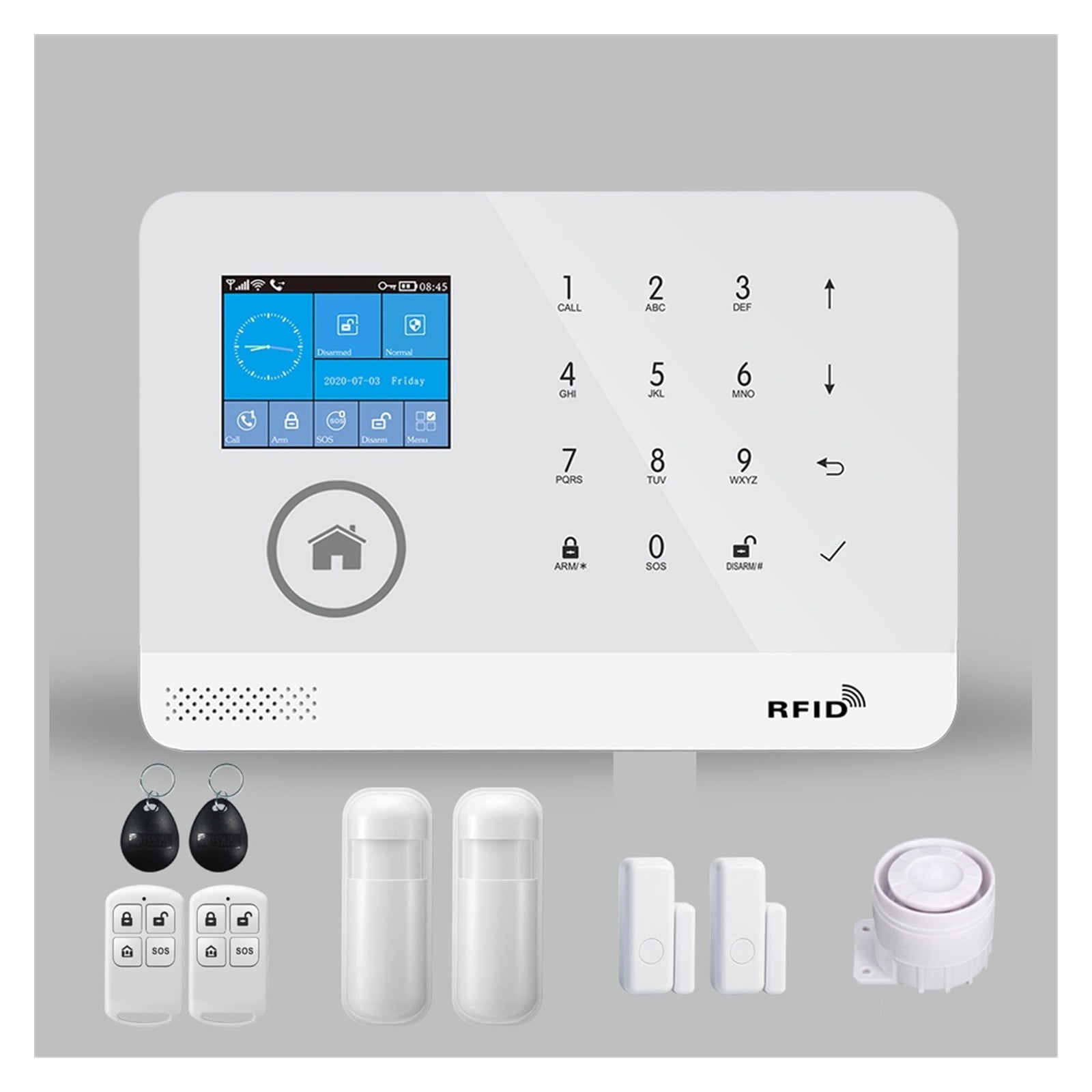 Tuya Alarm System Security Home With RFID Card Motion Sensors App ...