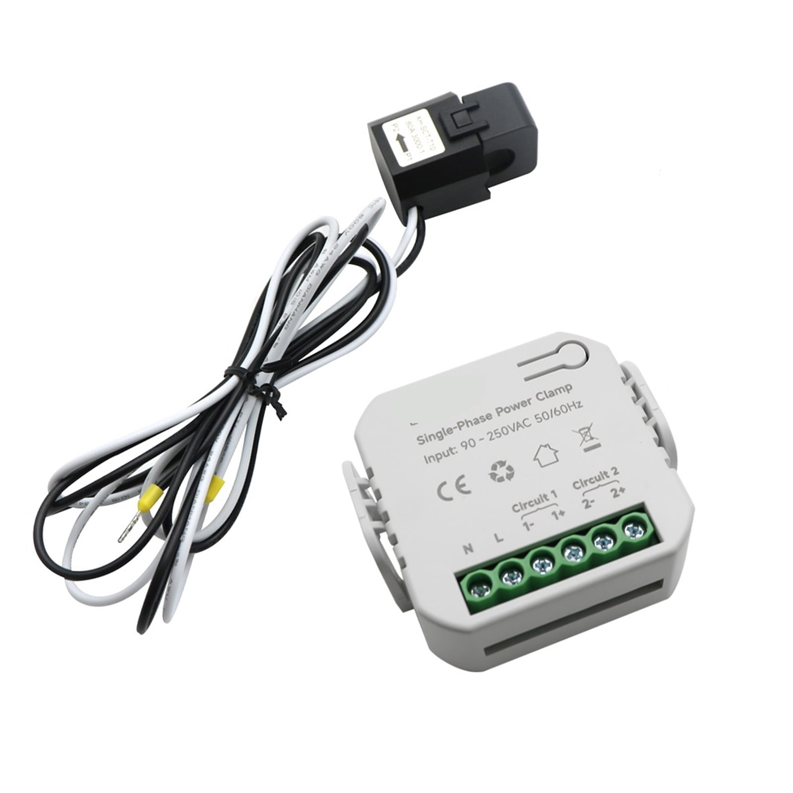 Tuya App Smart Two-way Bilateral Energy Meter 80-300A With Clamp CT KWh Power Electricity ...