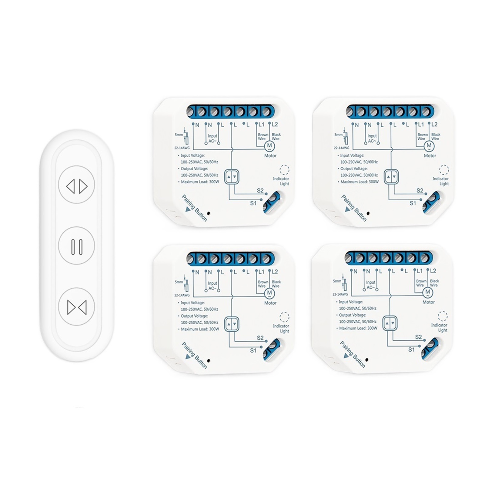 Tuya Curtain Switch Module Remote Control Blinds Roller Shutter + App ...