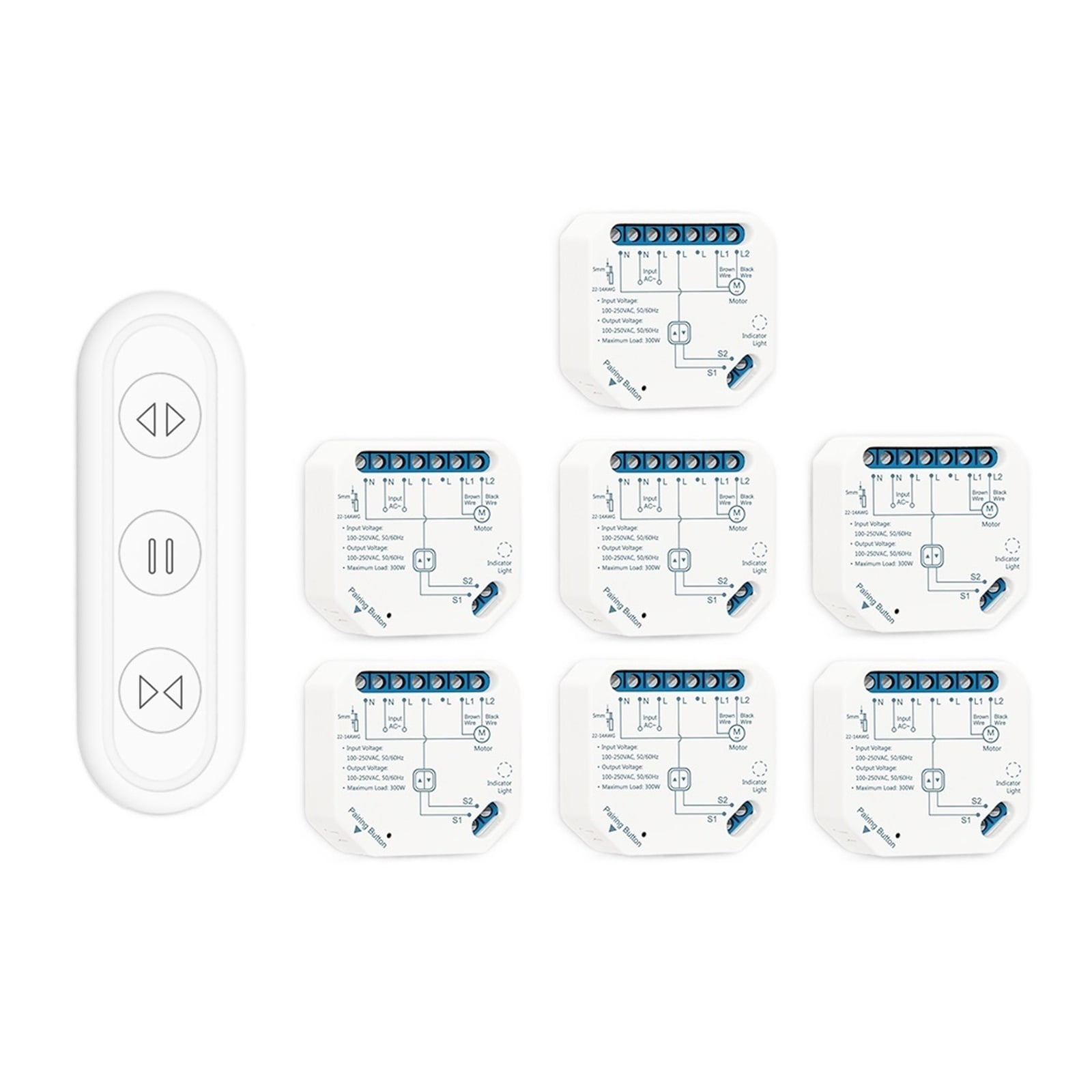 Tuya Curtain Switch Module Remote Control Blinds Roller Shutter + App ...