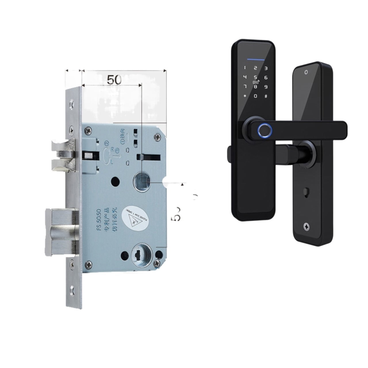 Tuya Door Locks Biometric Fingerprint Locker Hotel Smart Entry Home ...