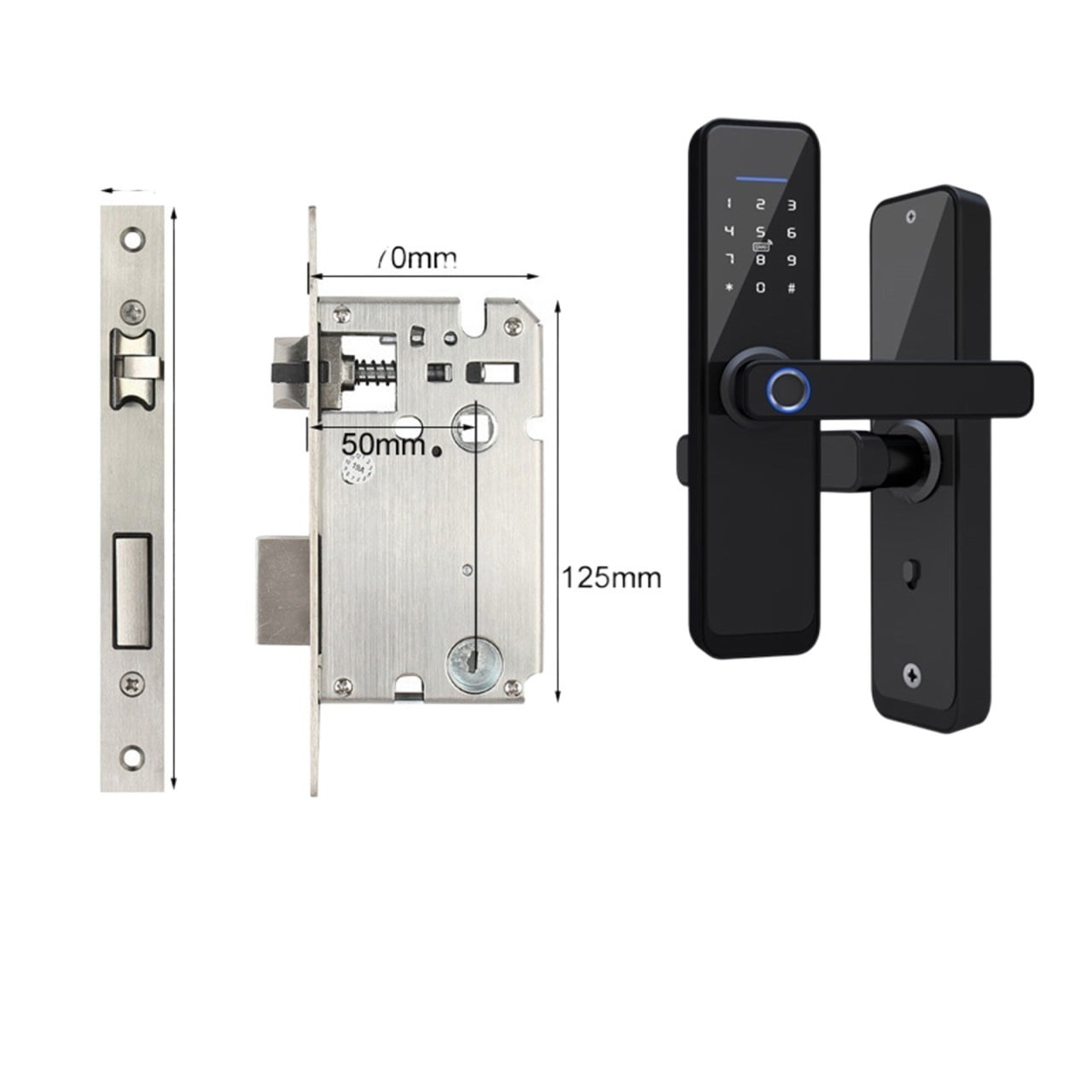 Tuya Door Locks Biometric Fingerprint Locker Hotel Smart Entry Home ...