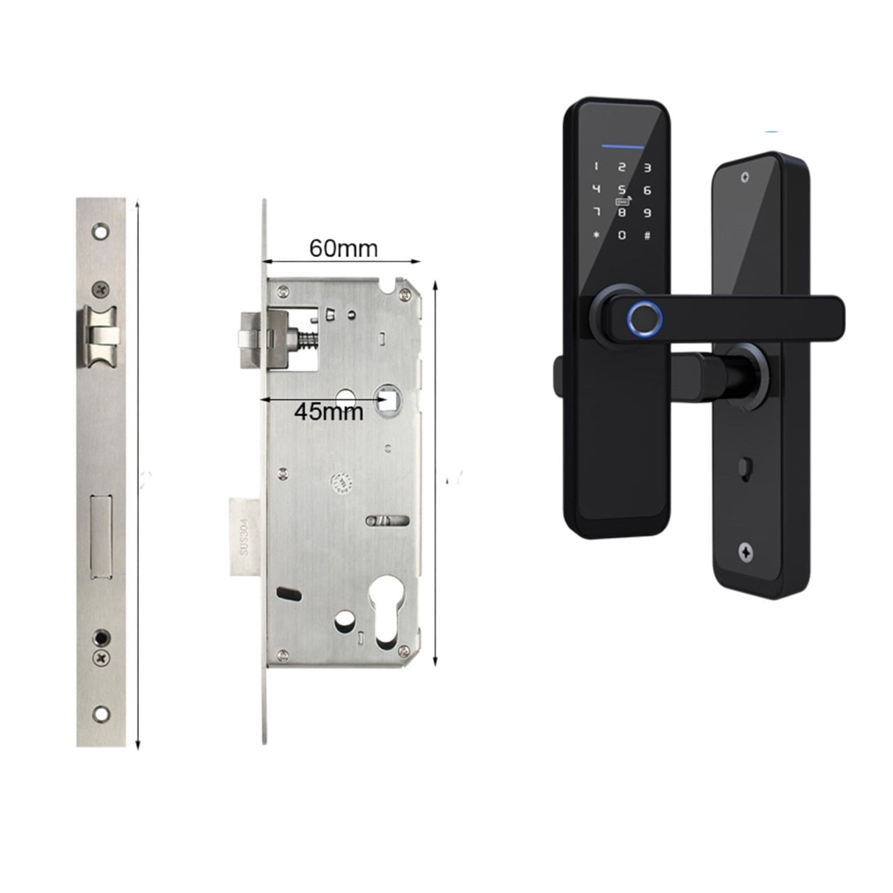 Tuya Door Locks Biometric Fingerprint Locker Hotel Smart Entry Home ...