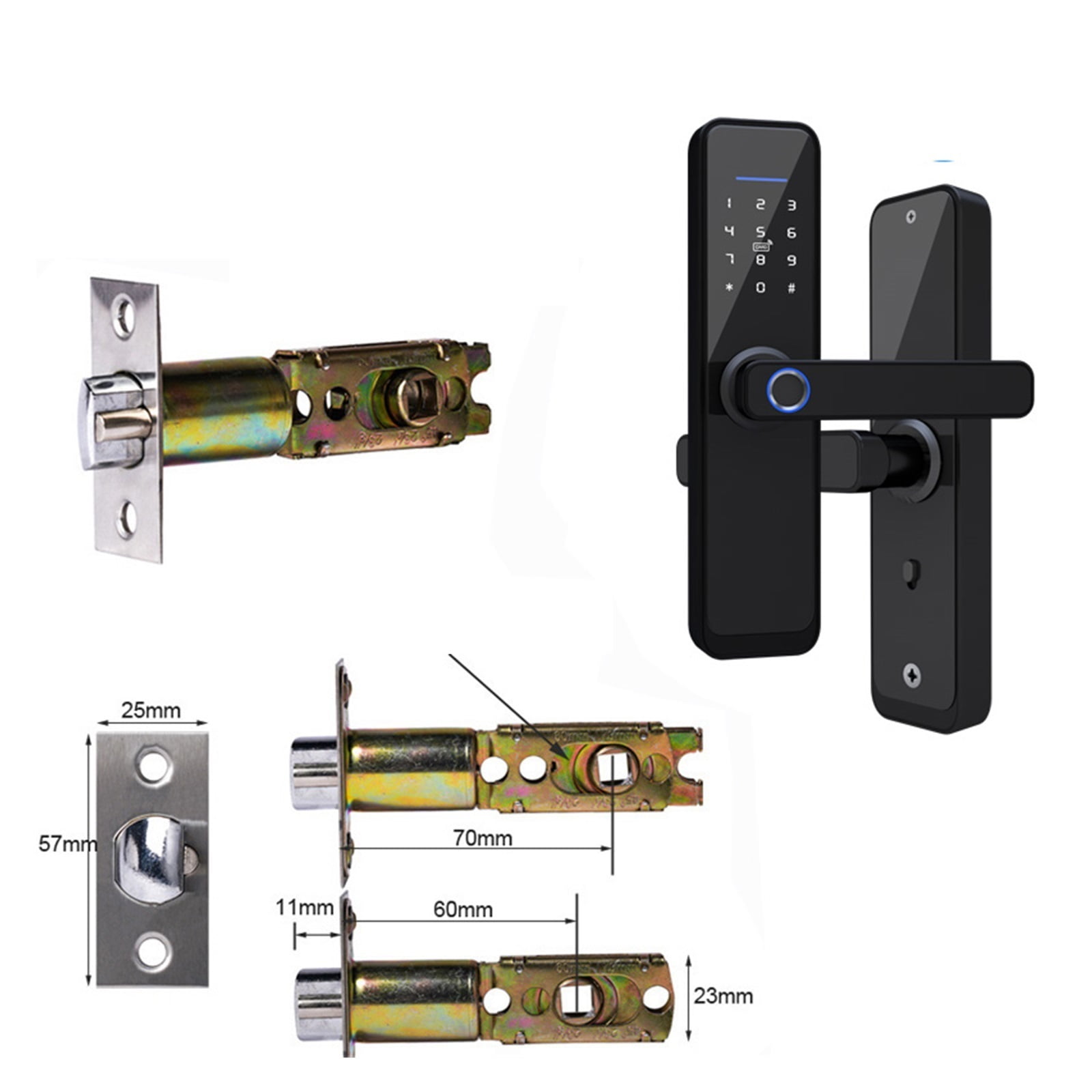 Tuya Door Locks Biometric Fingerprint Locker Hotel Smart Entry Home ...