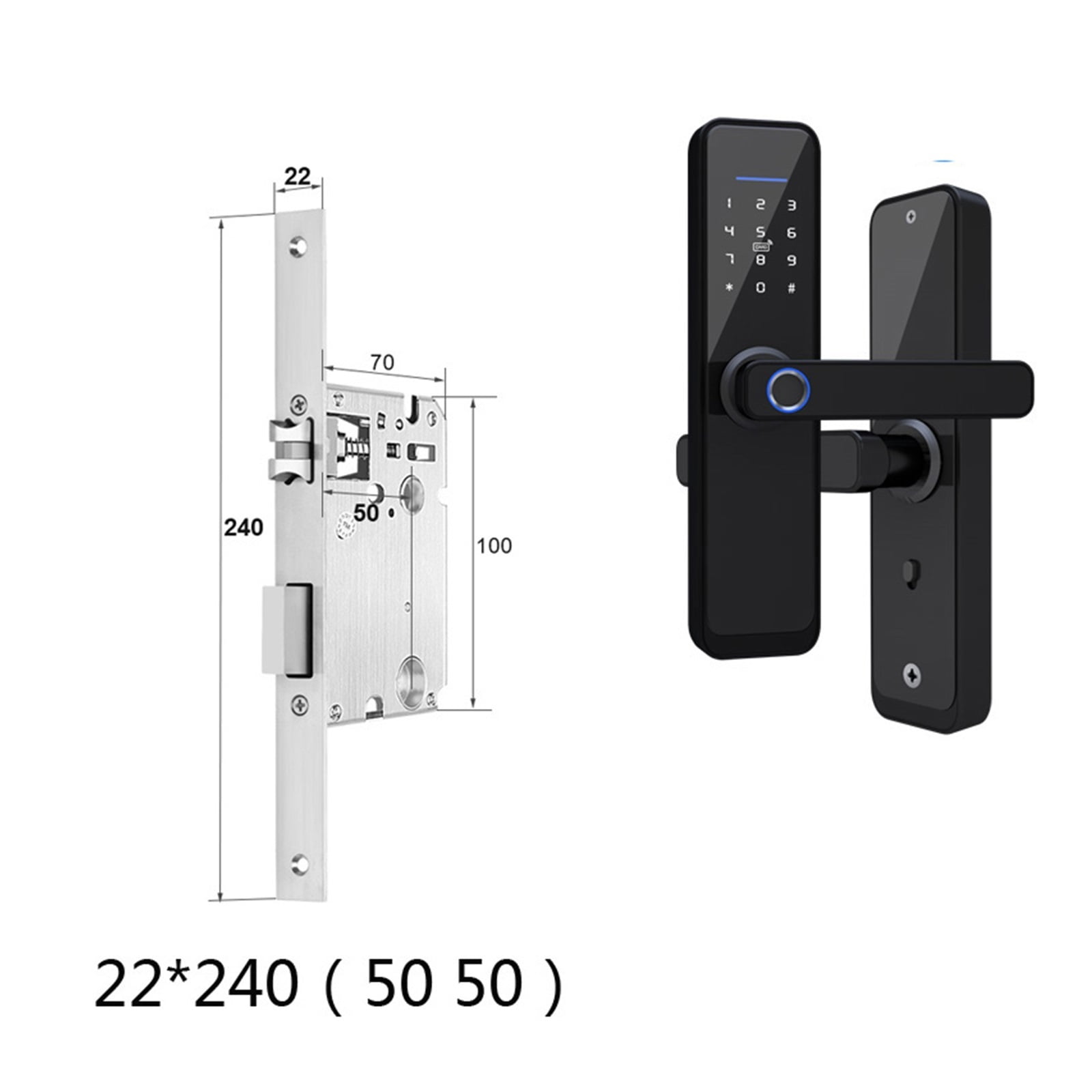 Tuya Door Locks Biometric Fingerprint Locker Hotel Smart Entry Home ...