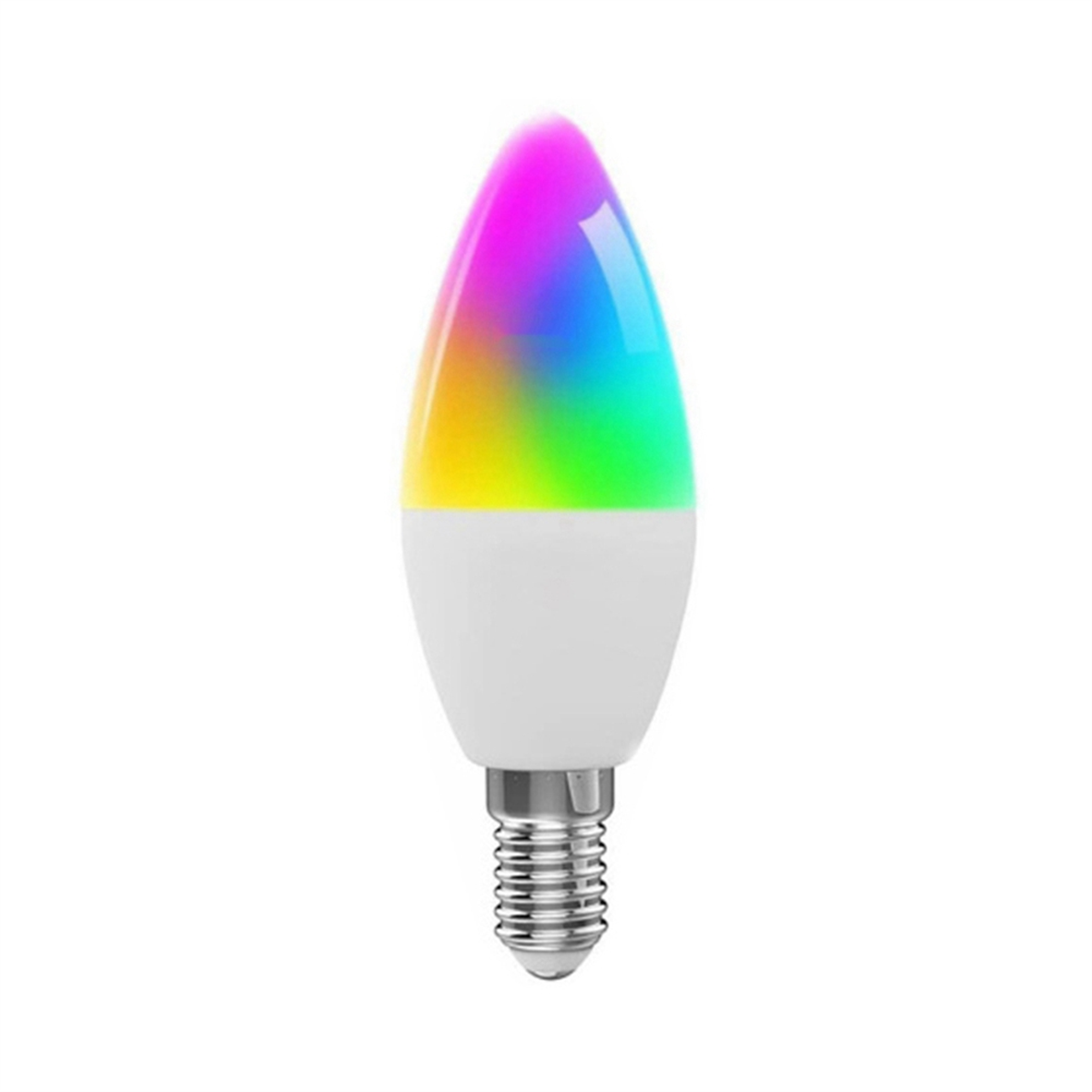 Tuya E14 Smart Bulb Dimmable Five-Way Spiral Candle Bulb WiFi RGB Bulb Remote Control and Voice ...