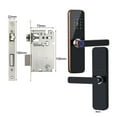 Tuya Electronic Smart Door Lock With Biometric Fingerprint / Smart Card ...