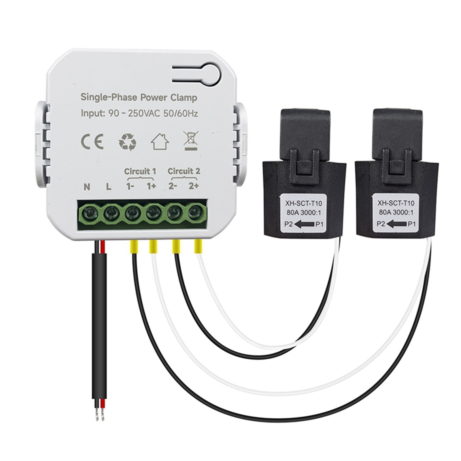 Tuya Energy Meter 80A With CT Clamp App Kwh Power Consumption Monitor ...