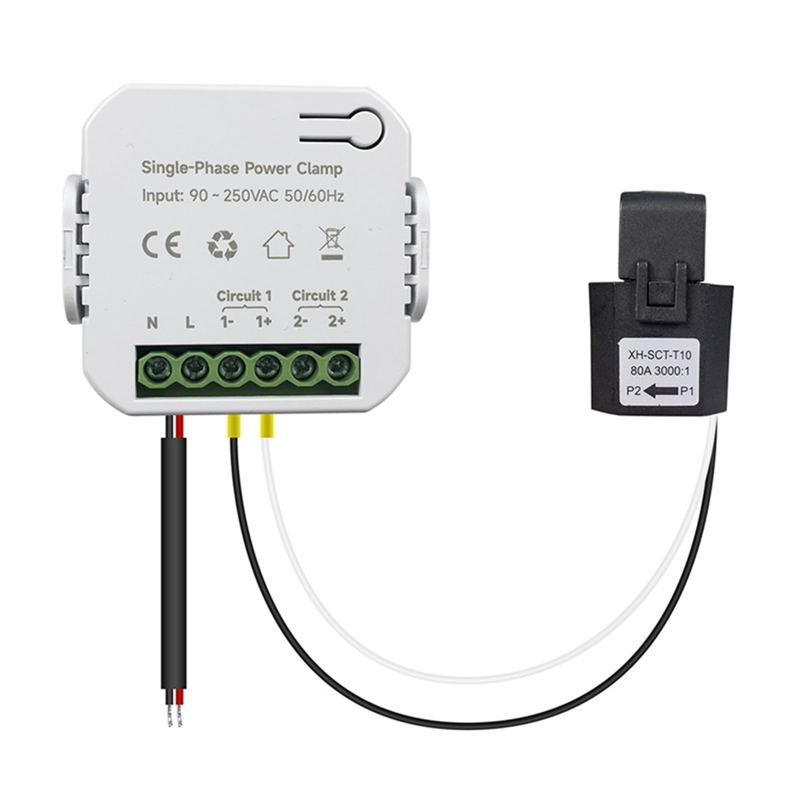 Tuya Energy Meter 80A With CT Clamp App Kwh Power Consumption Monitor ...