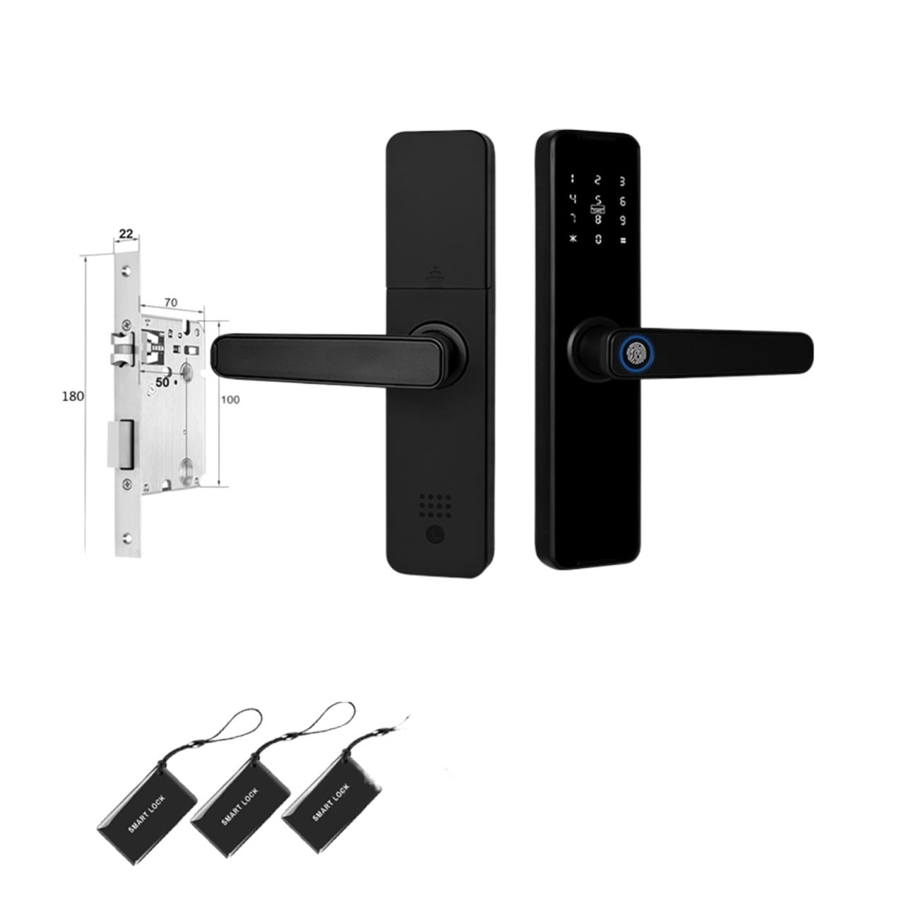 Tuya Fingerprint Door Lock Digital Electronic Lock Smart Keyless Entry ...