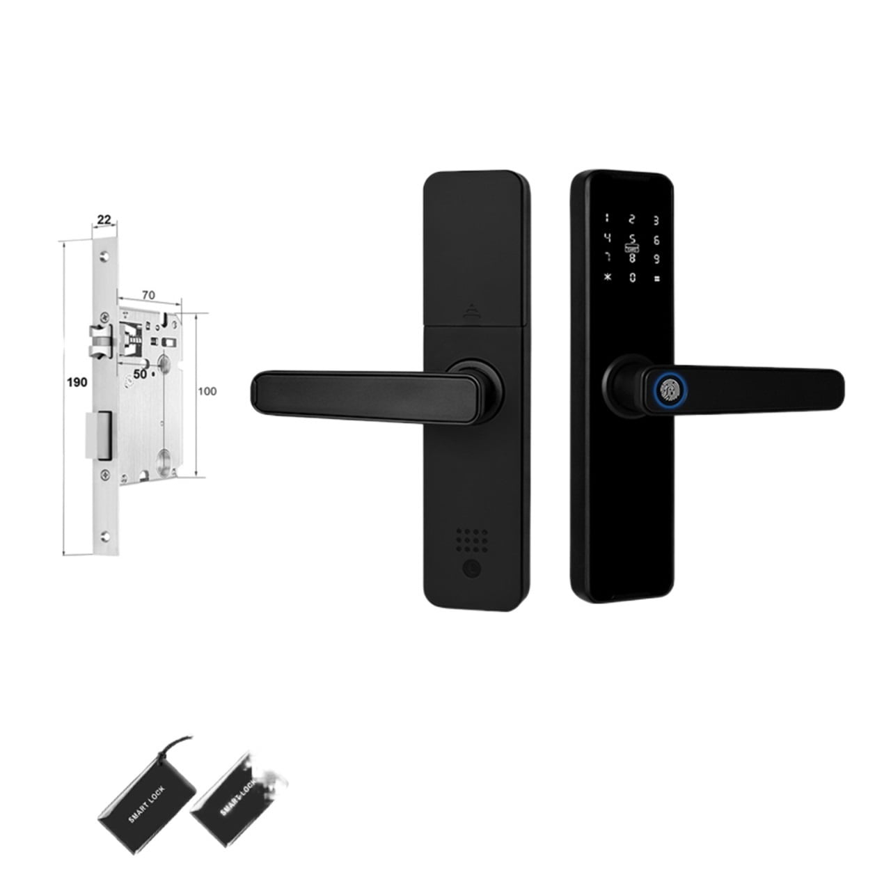 Tuya Fingerprint Door Lock Digital Electronic Lock Smart Keyless Entry ...