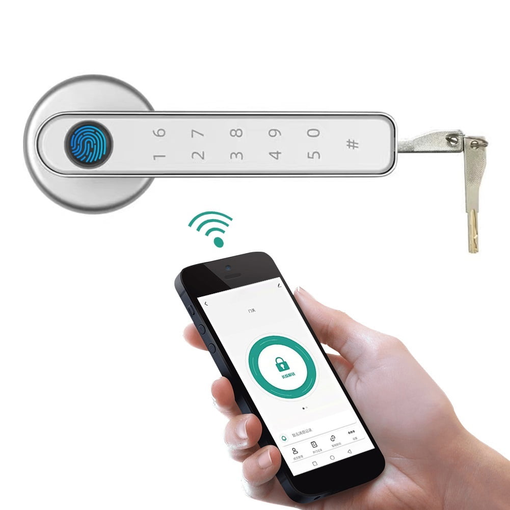 Tuya Fingerprint Smart Lock Keyless Door Handle Electronic Fingerprint ...