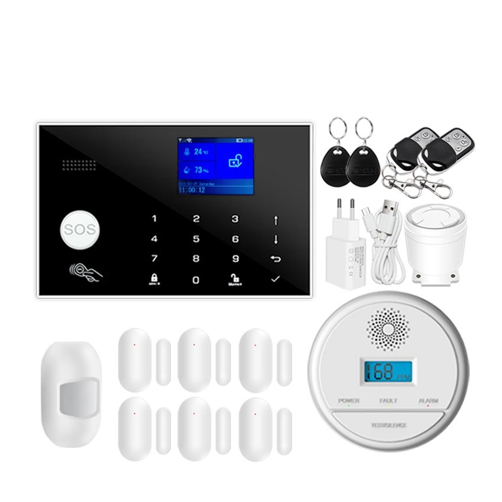 Tuya GSM Home Security Alarm System Support Network Temperature ...