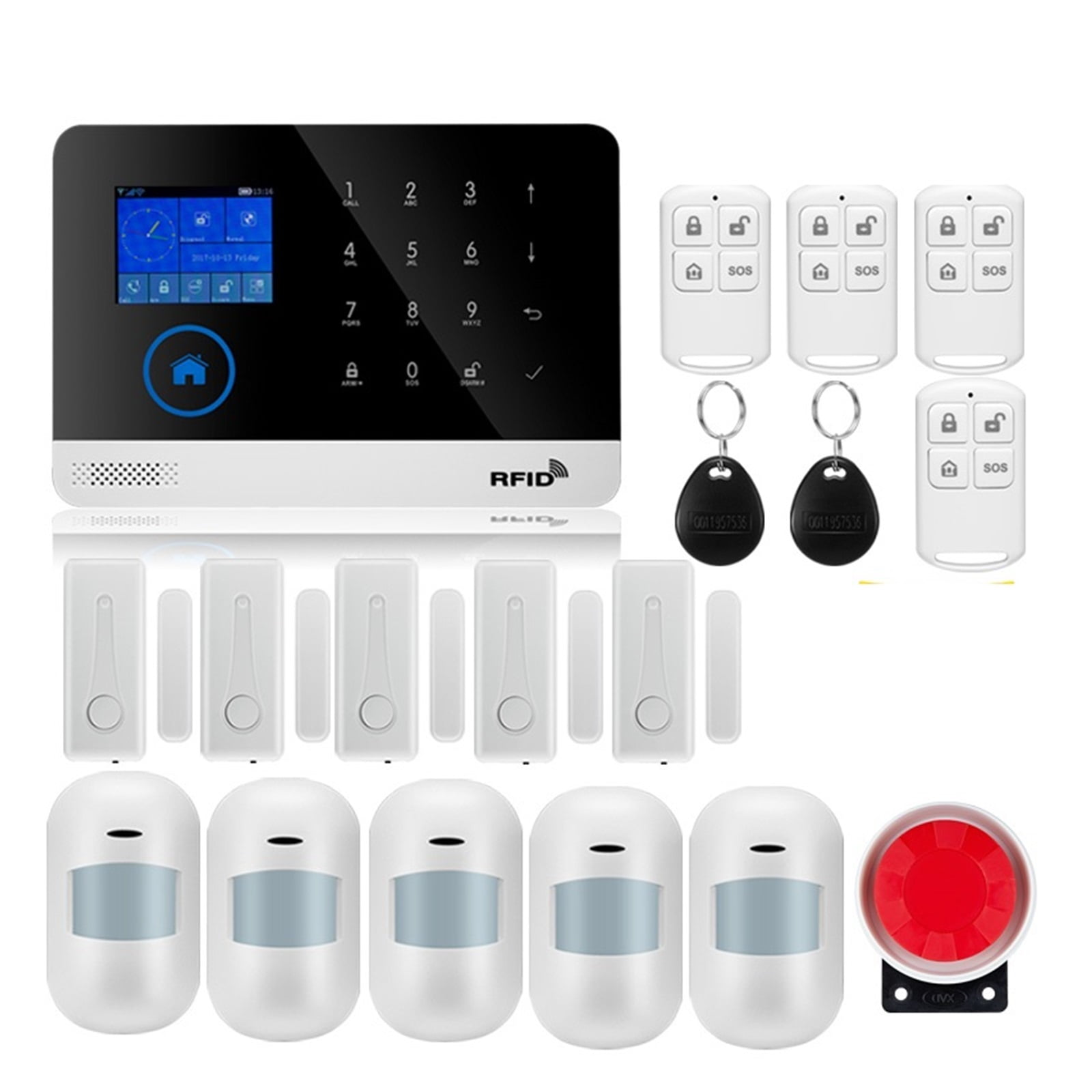 Tuya GSM Home Security Protection Smart Alarm System Touch Screen ...
