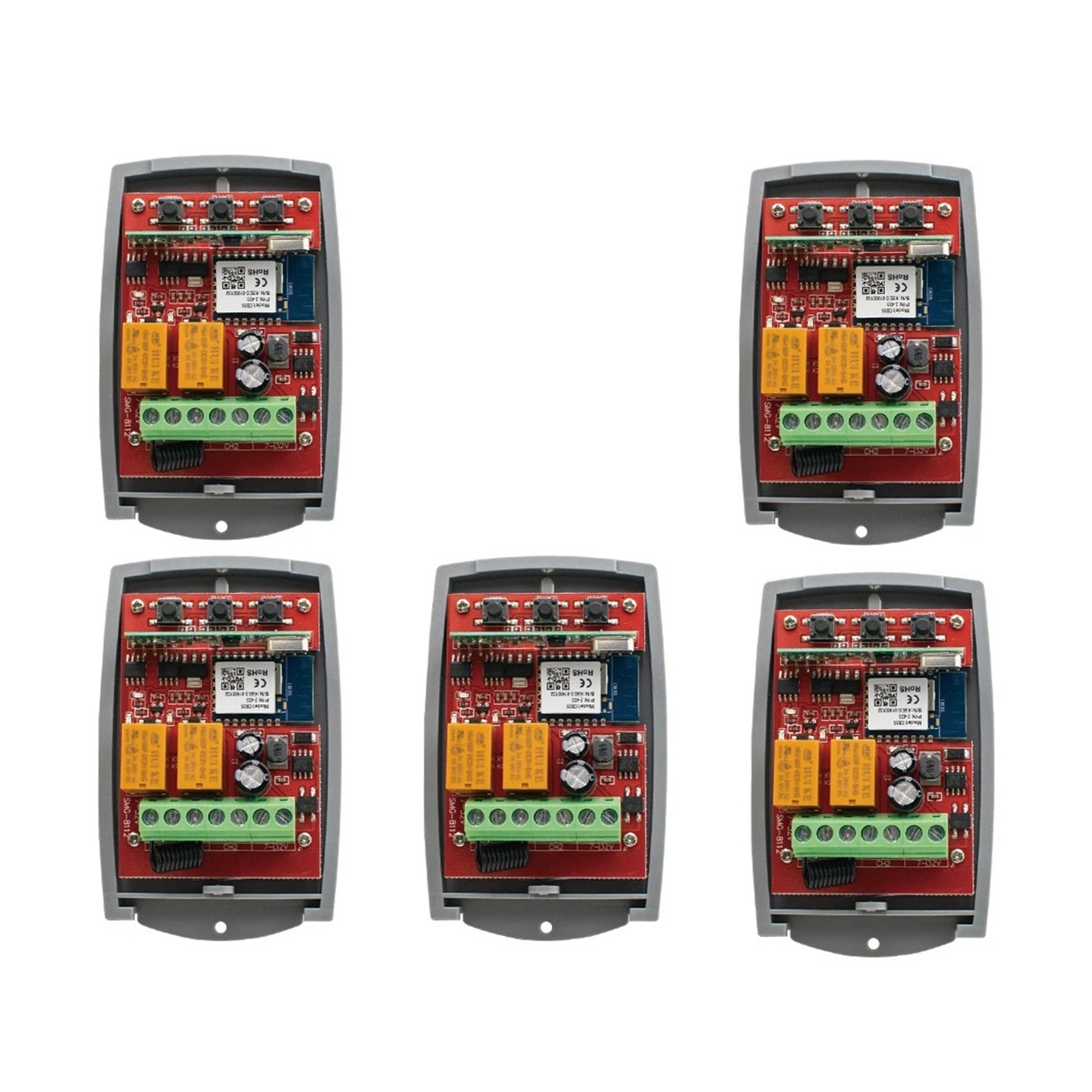 Tuya Garage Door Opener Gate Receiver 2ch 433mhz 433.92mhz Universal Fixed Rolling Code Multi ...