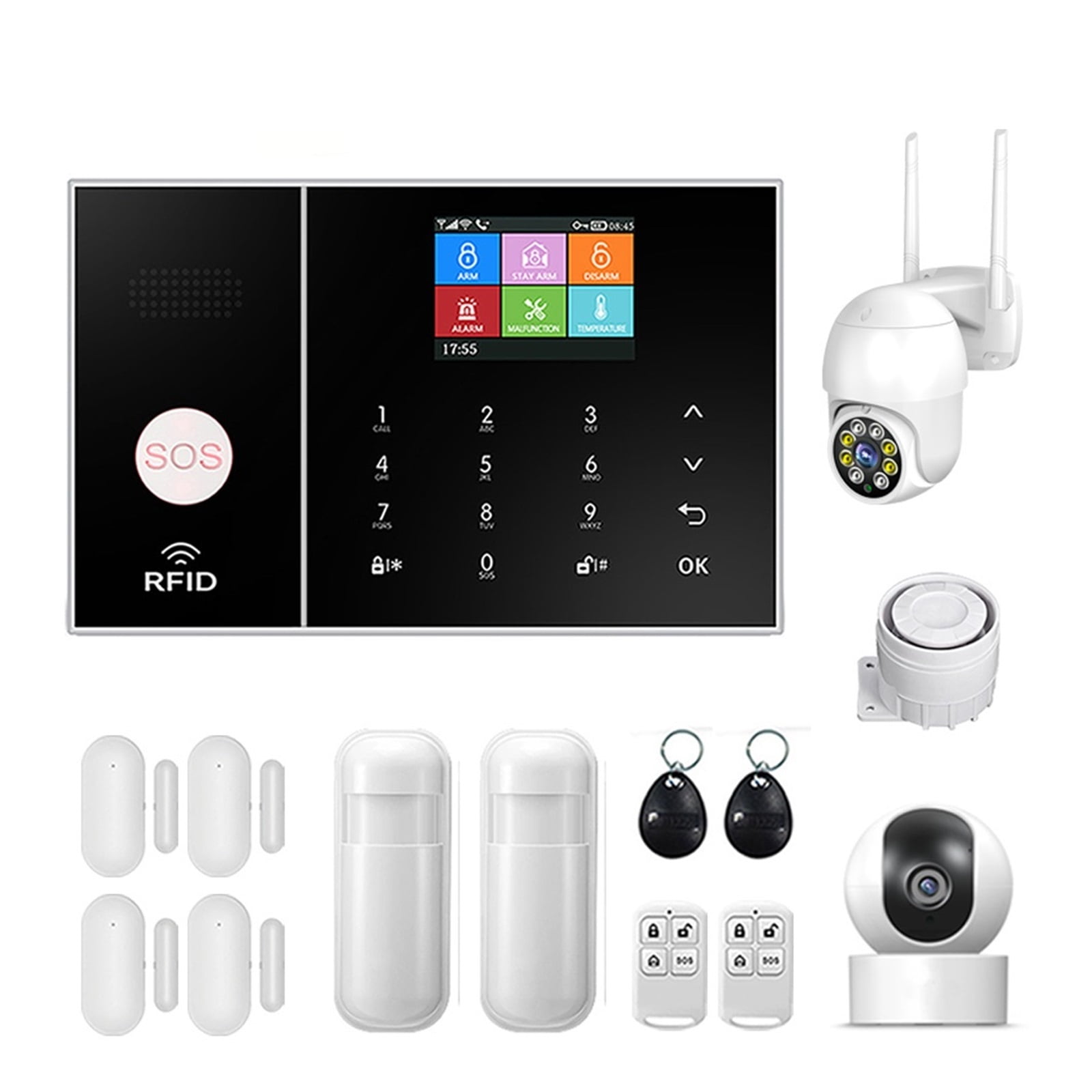 Tuya Gsm Security Alarm System Works With Home Burglar Motion Detector ...