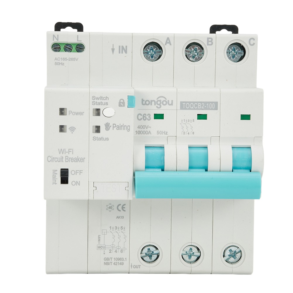 Tuya MCB WIFI Metering Circuit Breaker Smart Life Timer Remote Control ...