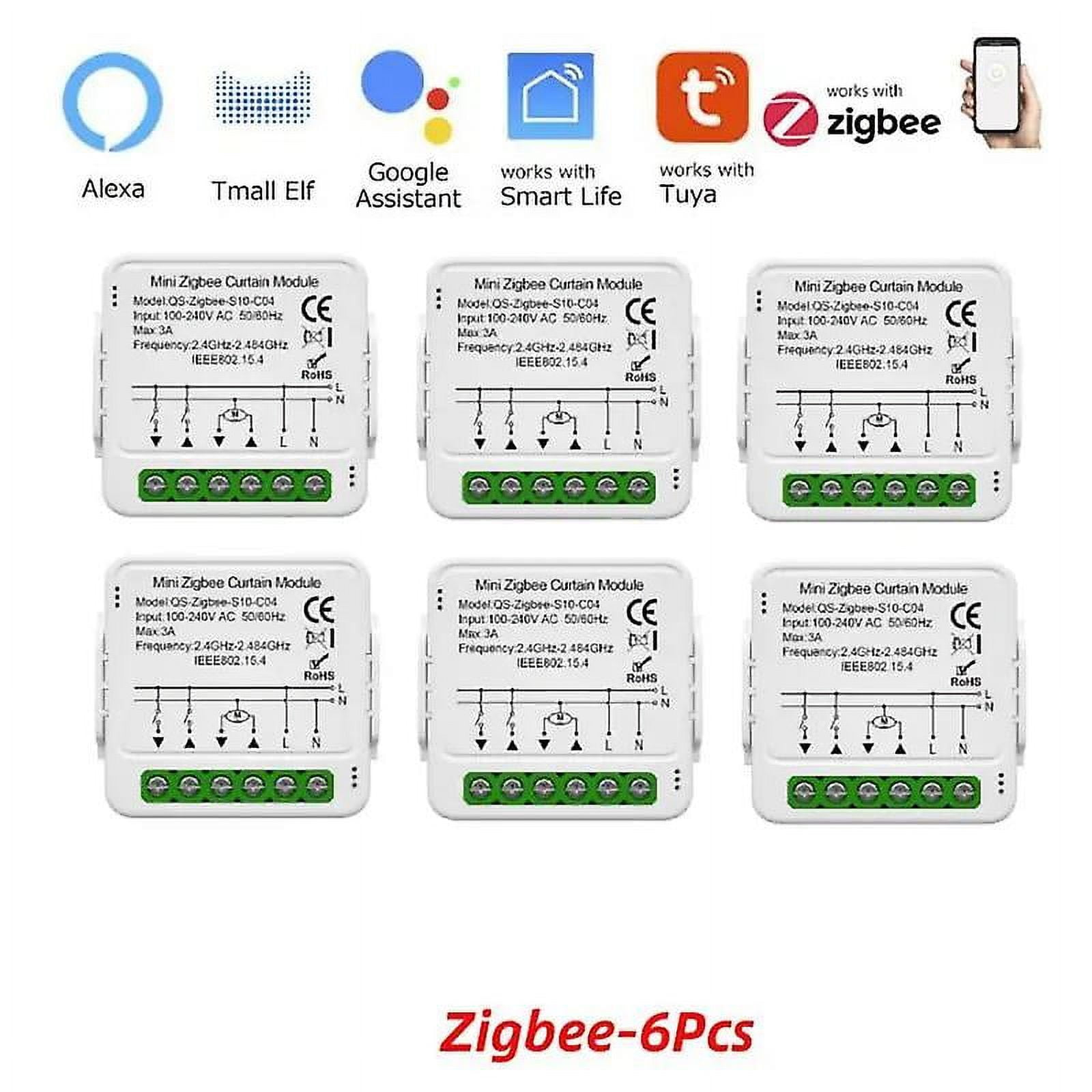 Tuya Mini WiFi Zigbee Curtain Switch For Roller Shutter Electric Motor ...