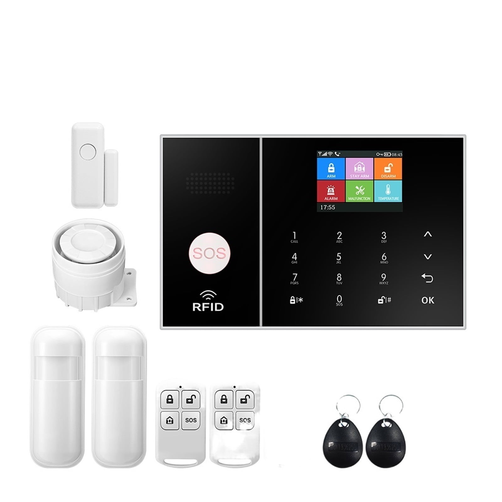 Tuya Safety GSM WiFi Alarm System for Home Business Security Alarm Warehouse Wireless work with ...