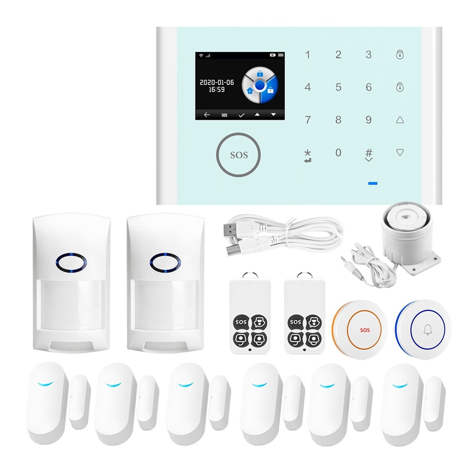 Tuya Security Alarms For Home Kit Home Alarm System Door Sensor ...