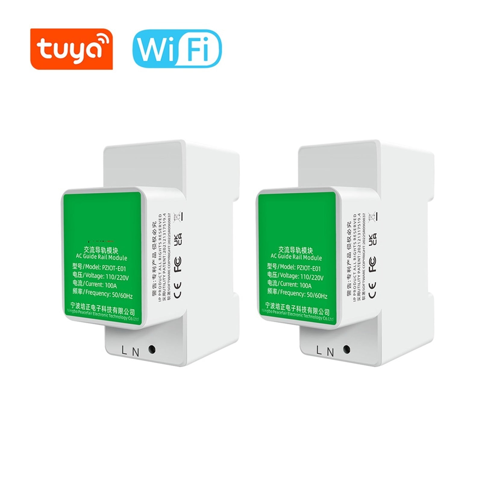 Tuya Single Phase Energy Meter 6 In 1 AC Electric Rail Smart Kwh Power ...