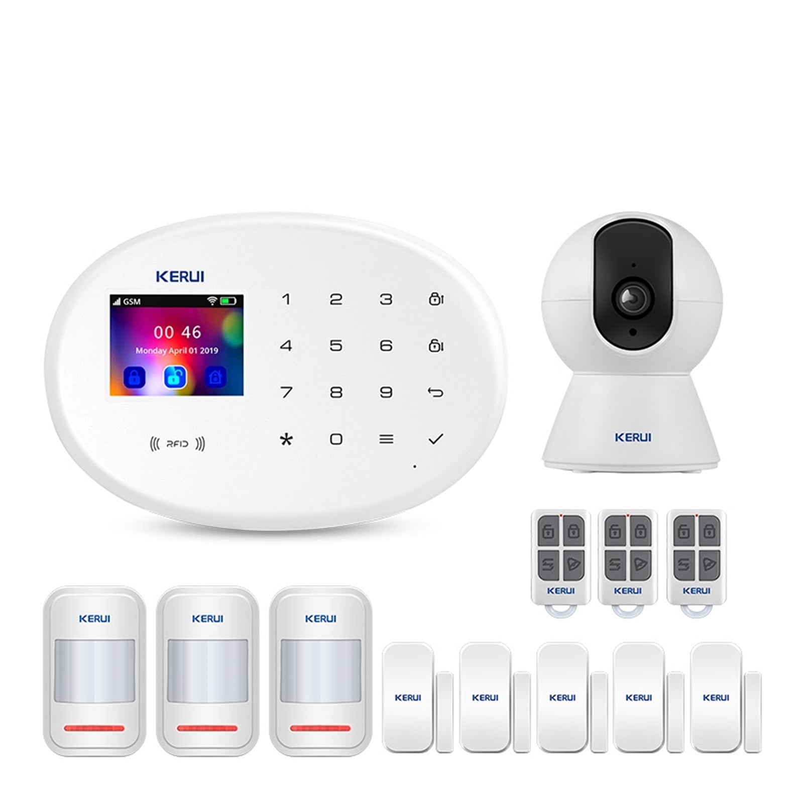Tuya Smart Alarm System Kit WIFI GSM 4G Home Security APP Remote ...