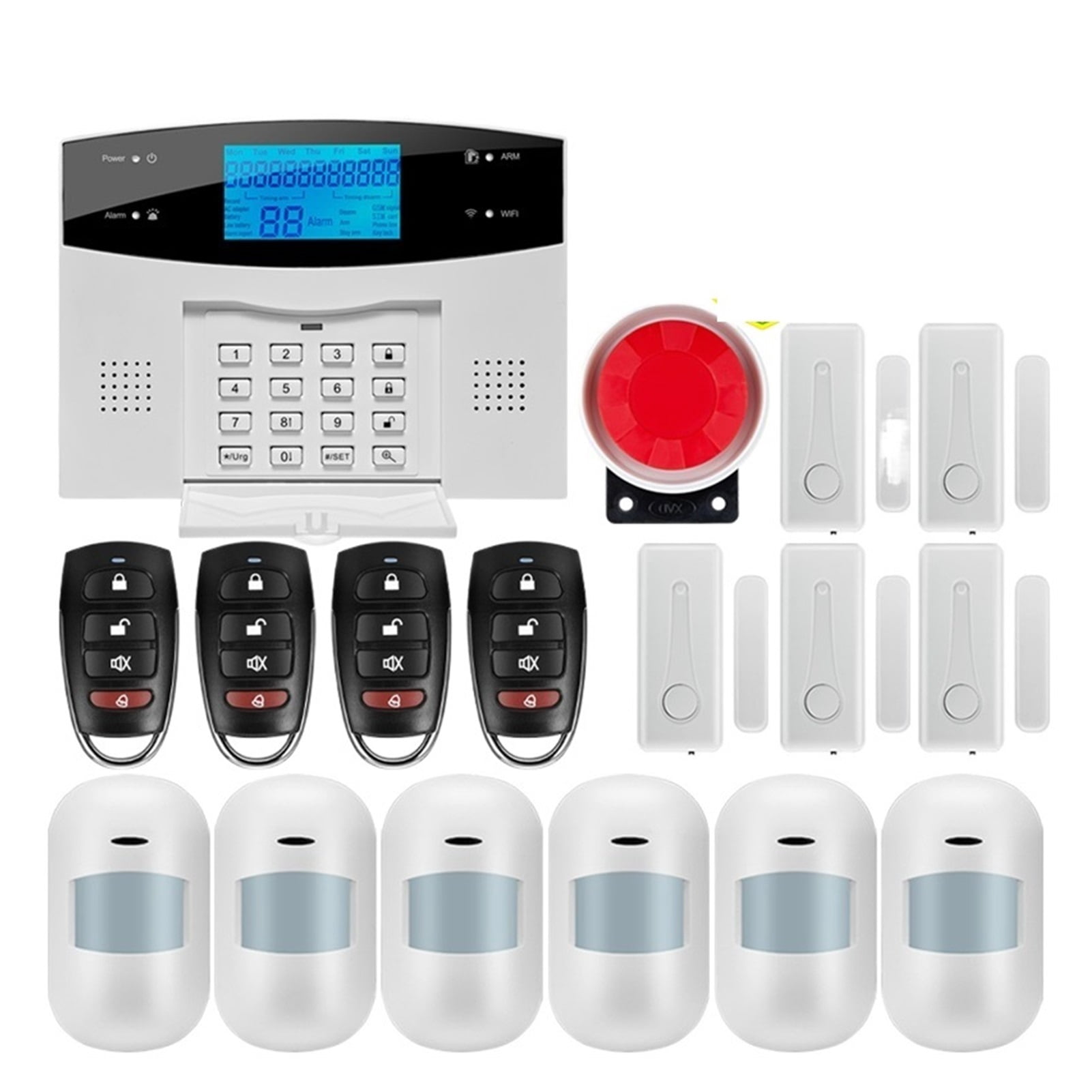 Tuya Smart Alarm System WIFI Wireless Wire Burglar Alarm Home GSM Alarm ...