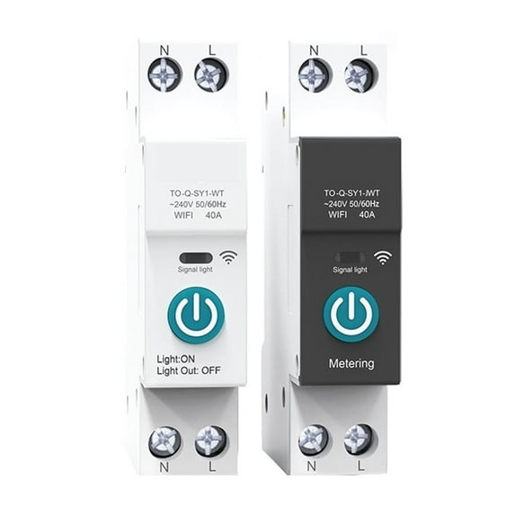 Tuya Smart Circuit Breaker Switch With Metering 63A1P Din Rail Remote ...