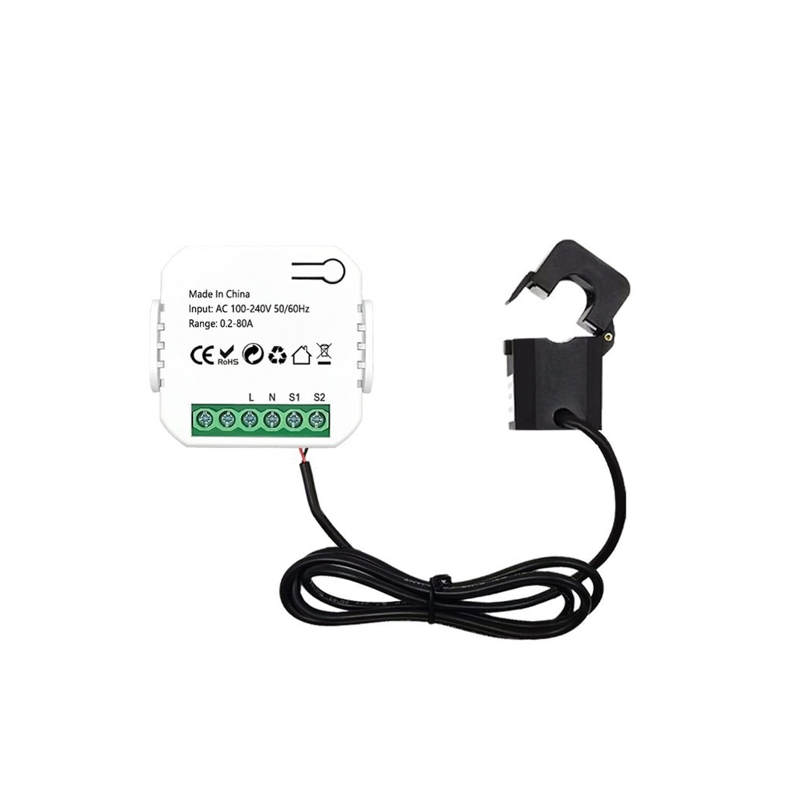 Tuya Smart Energy Meter 80A With Clamp CT KWh Power Monitor Electricity ...