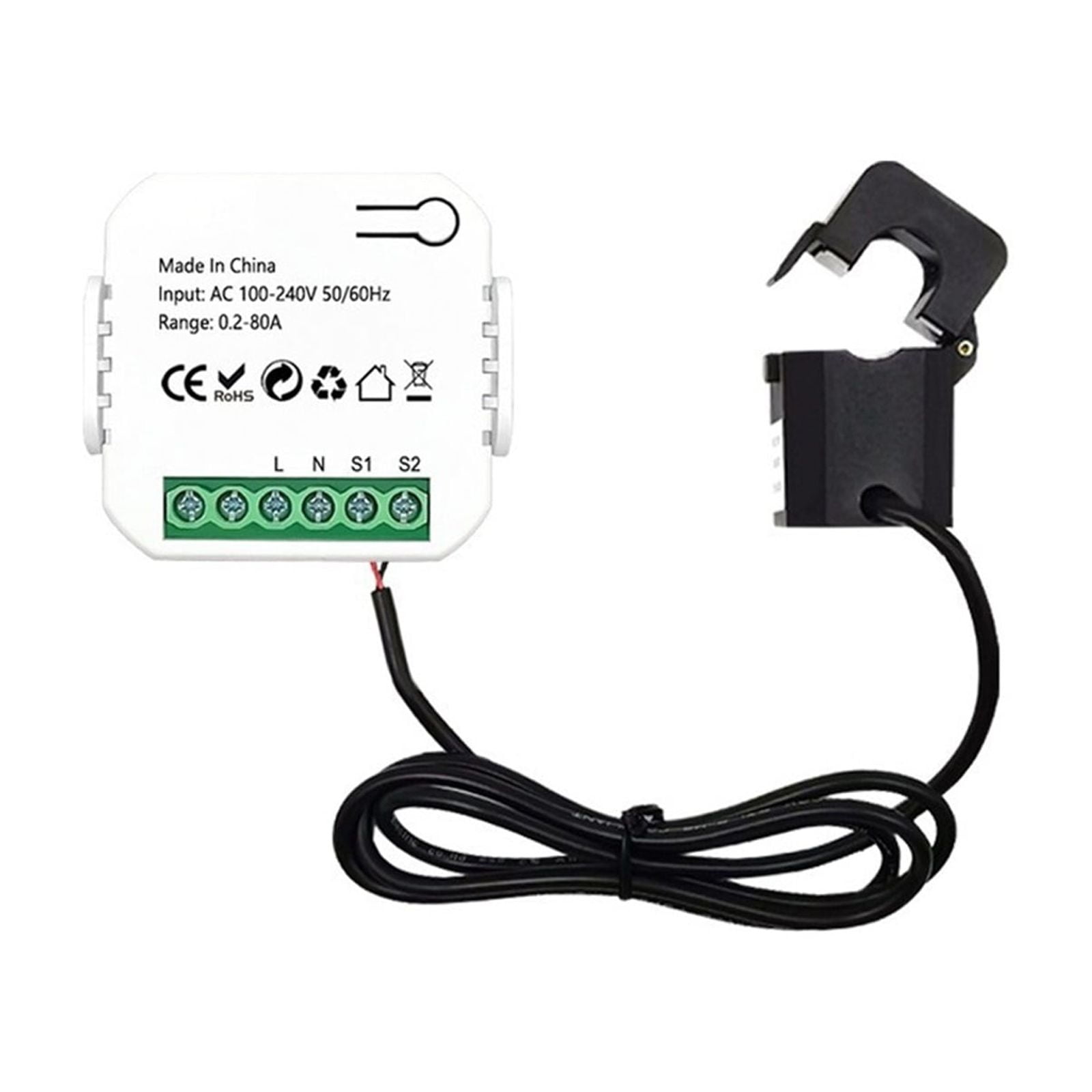 Tuya Smart Energy Meter 80A With Current Sensor Clamp KWh Power ...