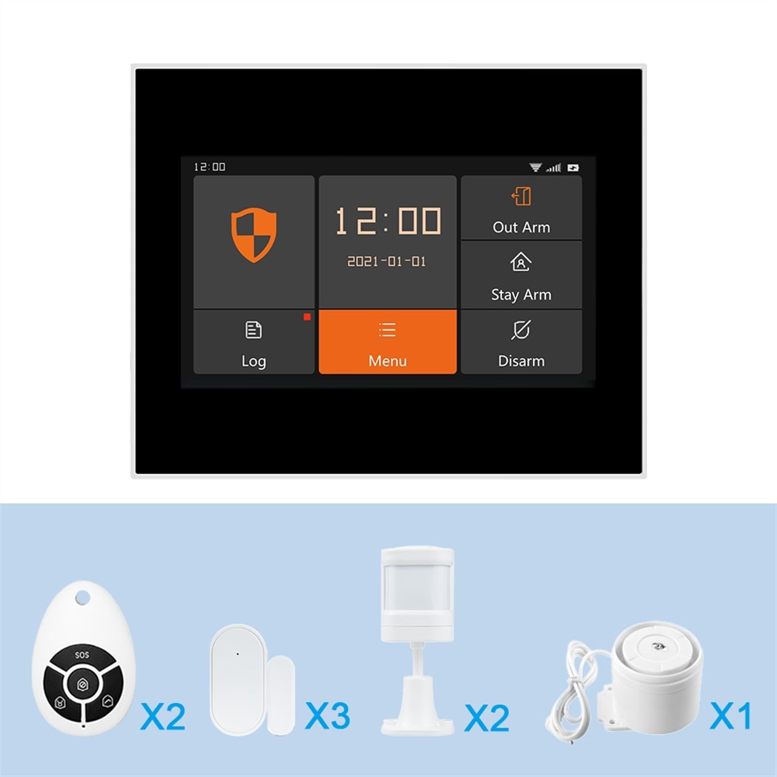Tuya Smart Home Alarm System WiFi GSM Security Protection Burglar Kit Smart Life APP Remote ...