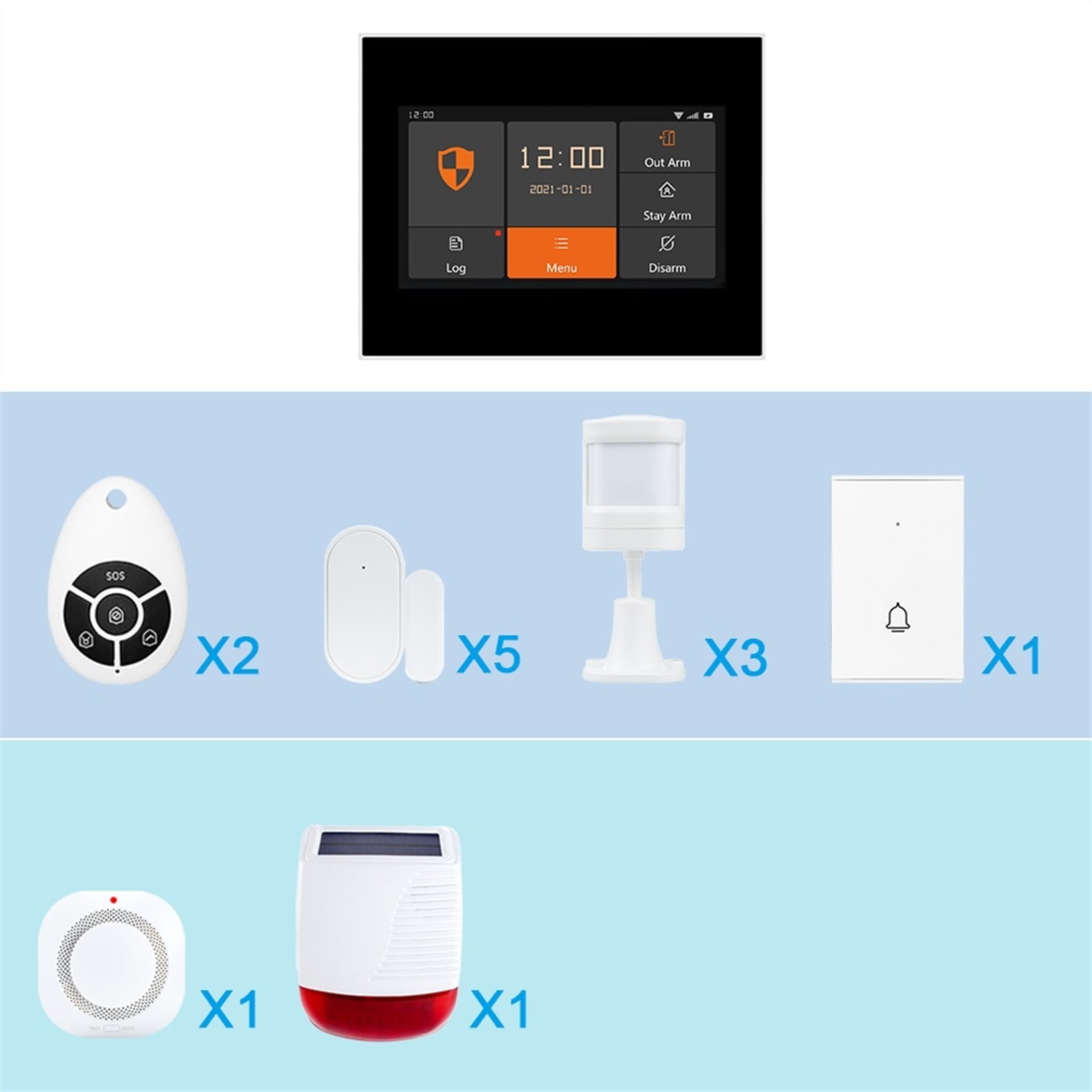 Tuya Smart Home Alarm System WiFi GSM Security Protection Burglar Kit ...